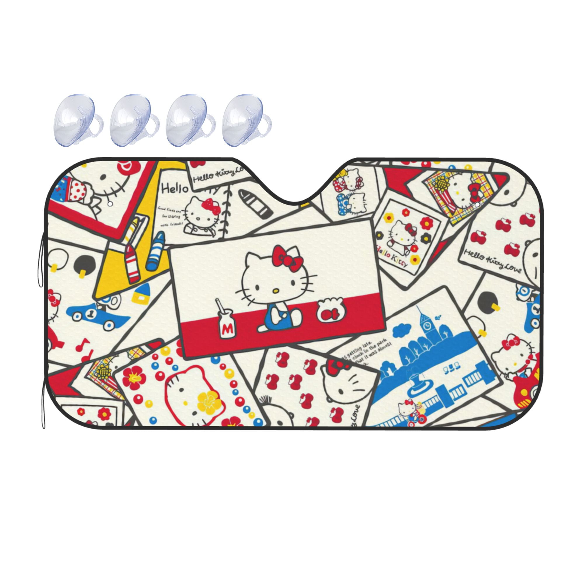 Hello Kitty Car Sun Shade Windshield Sunshade Block Uv Rays Protector ...