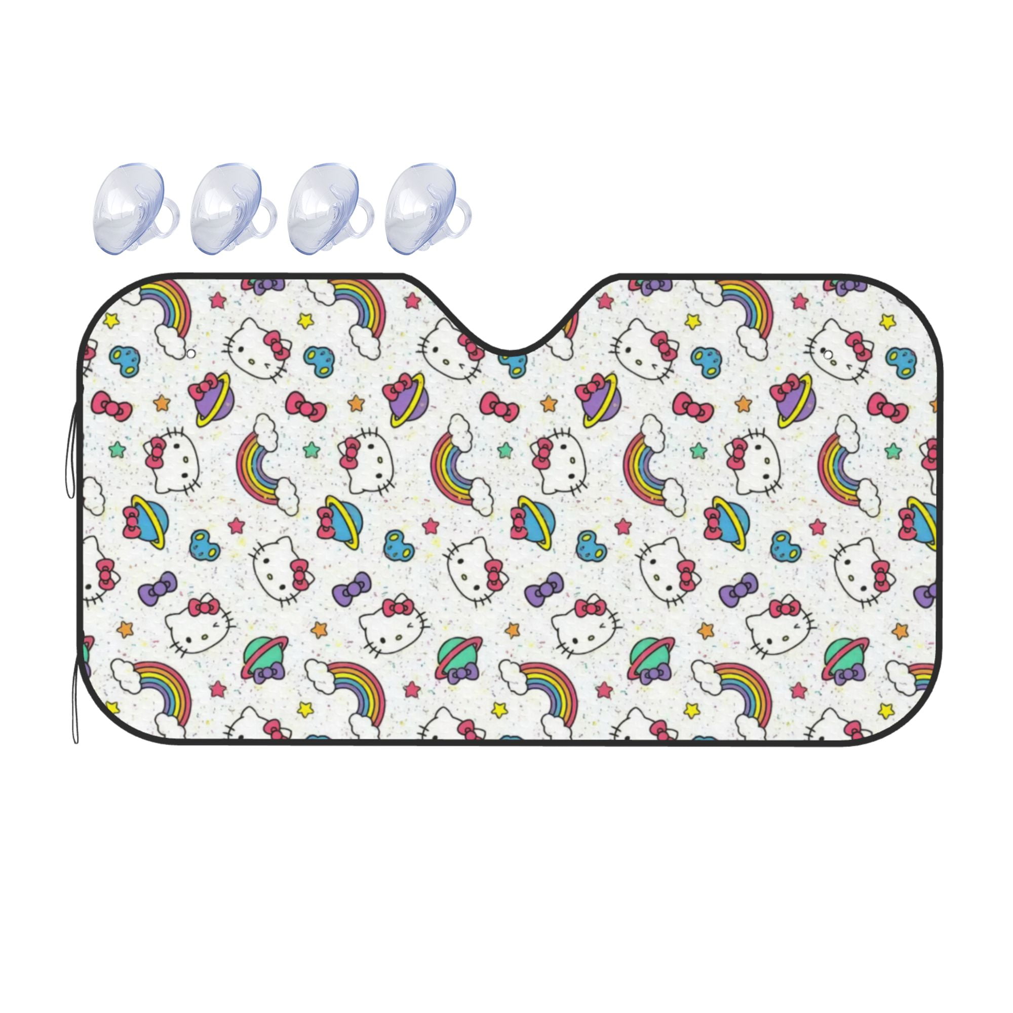 Hello Kitty Car Sun Shade Windshield Sunshade Block Uv Rays Protector ...