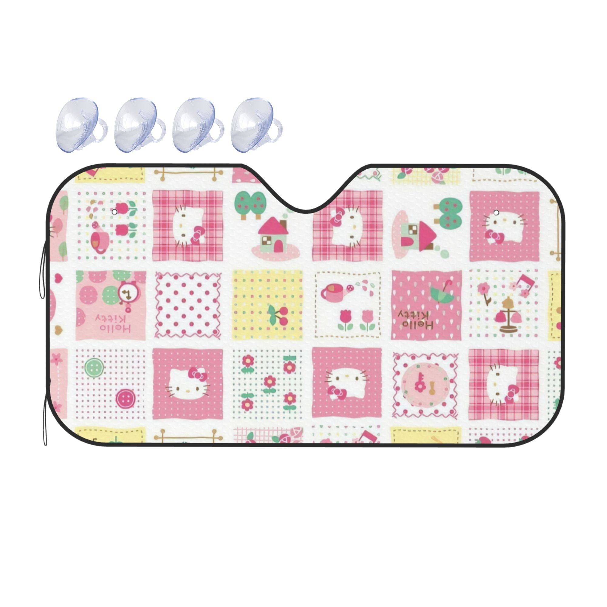 Hello Kitty Car Sun Shade Windshield Sunshade Block Uv Rays Protector ...
