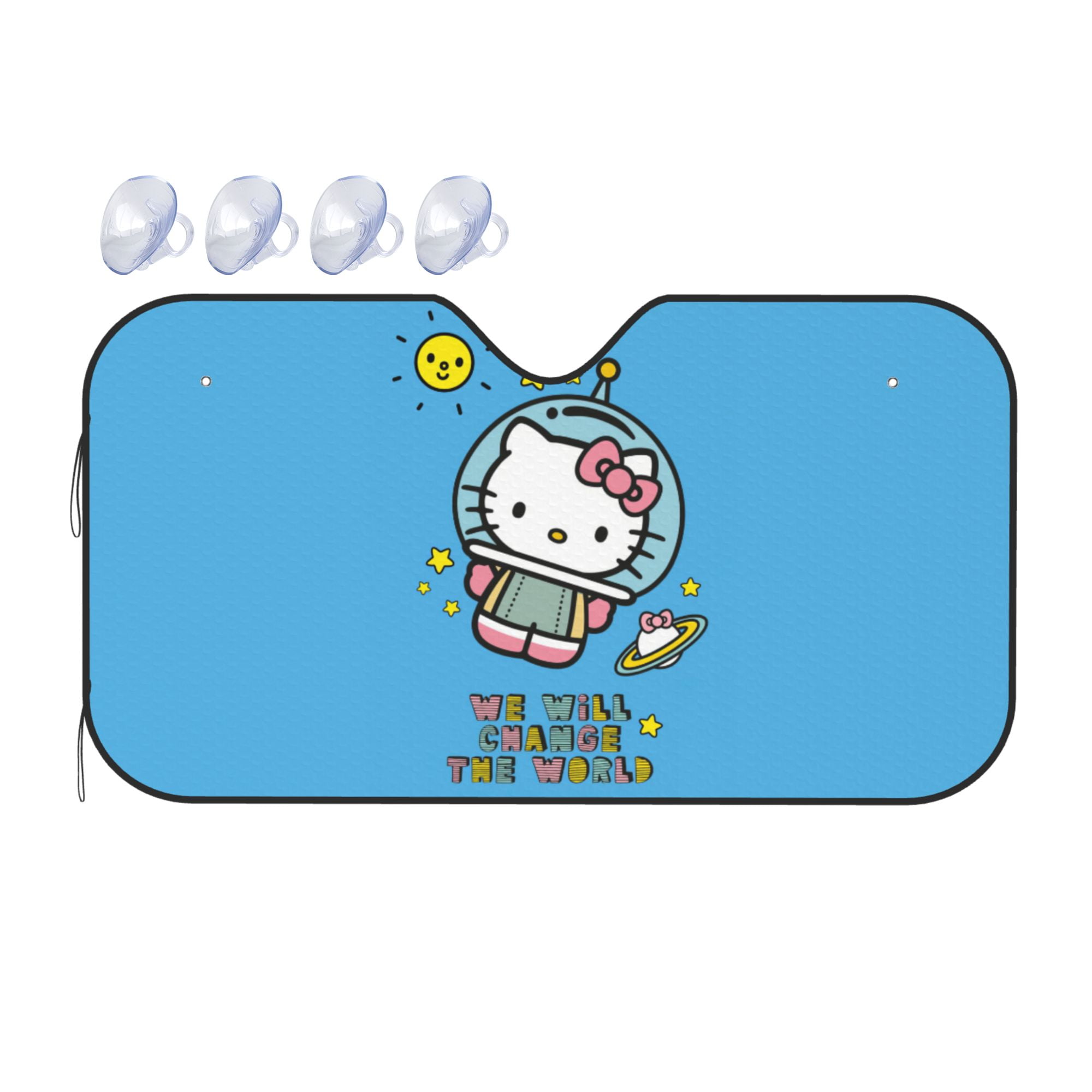 Hello Kitty Car Sun Shade Windshield Sunshade Block Uv Rays Protector ...