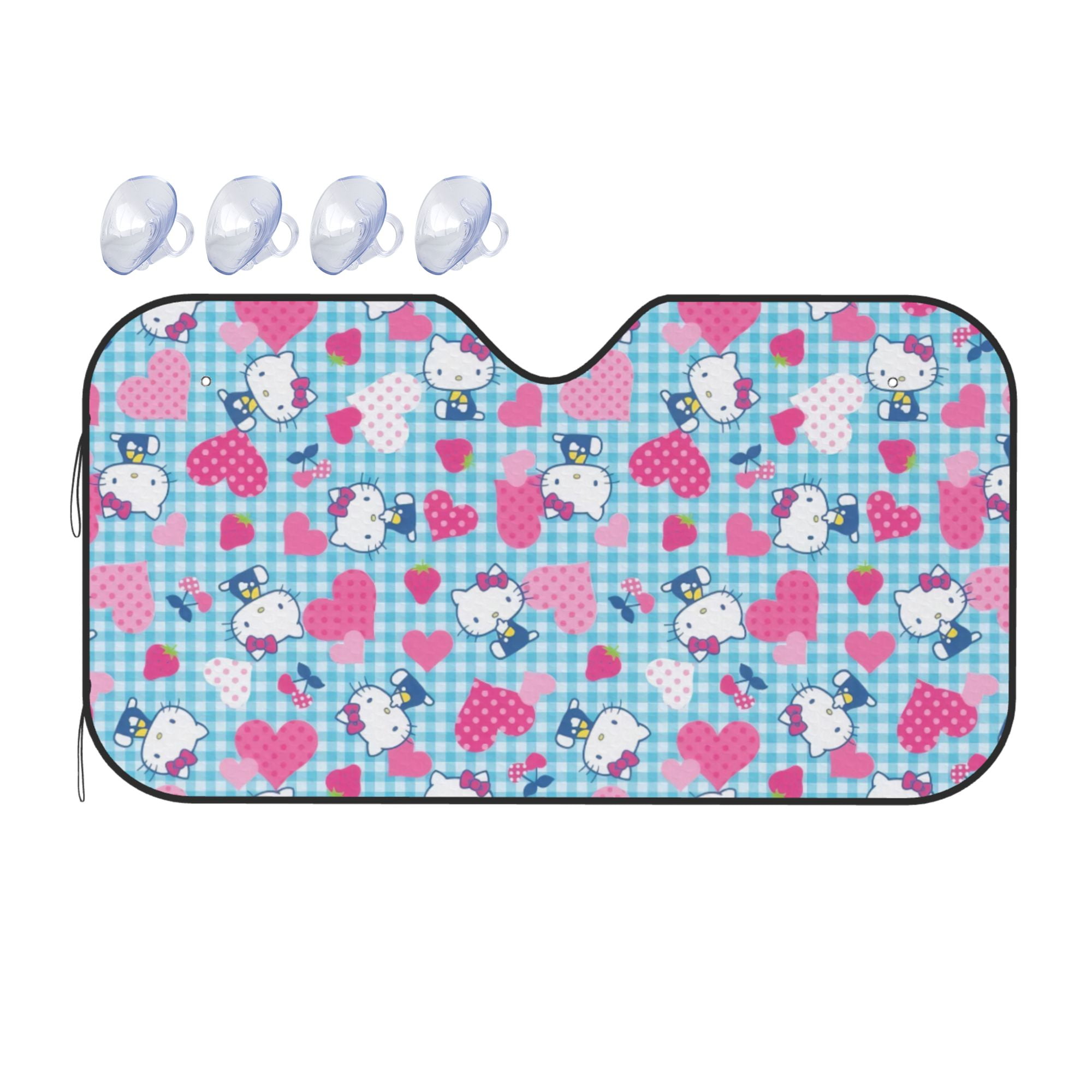 Hello Kitty Car Sun Shade Windshield Sunshade Block Uv Rays Protector ...