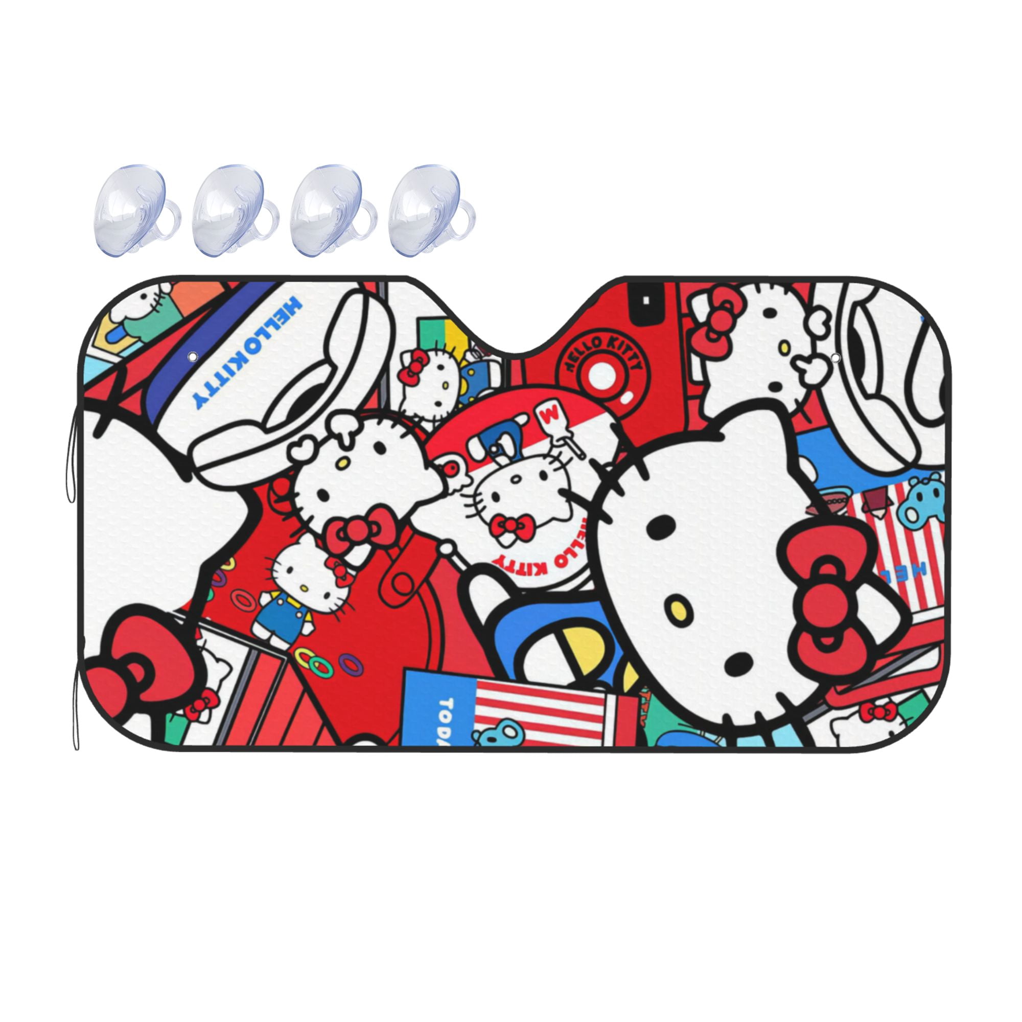 Hello Kitty Car Sun Shade Windshield Sunshade Block Uv Rays Protector ...