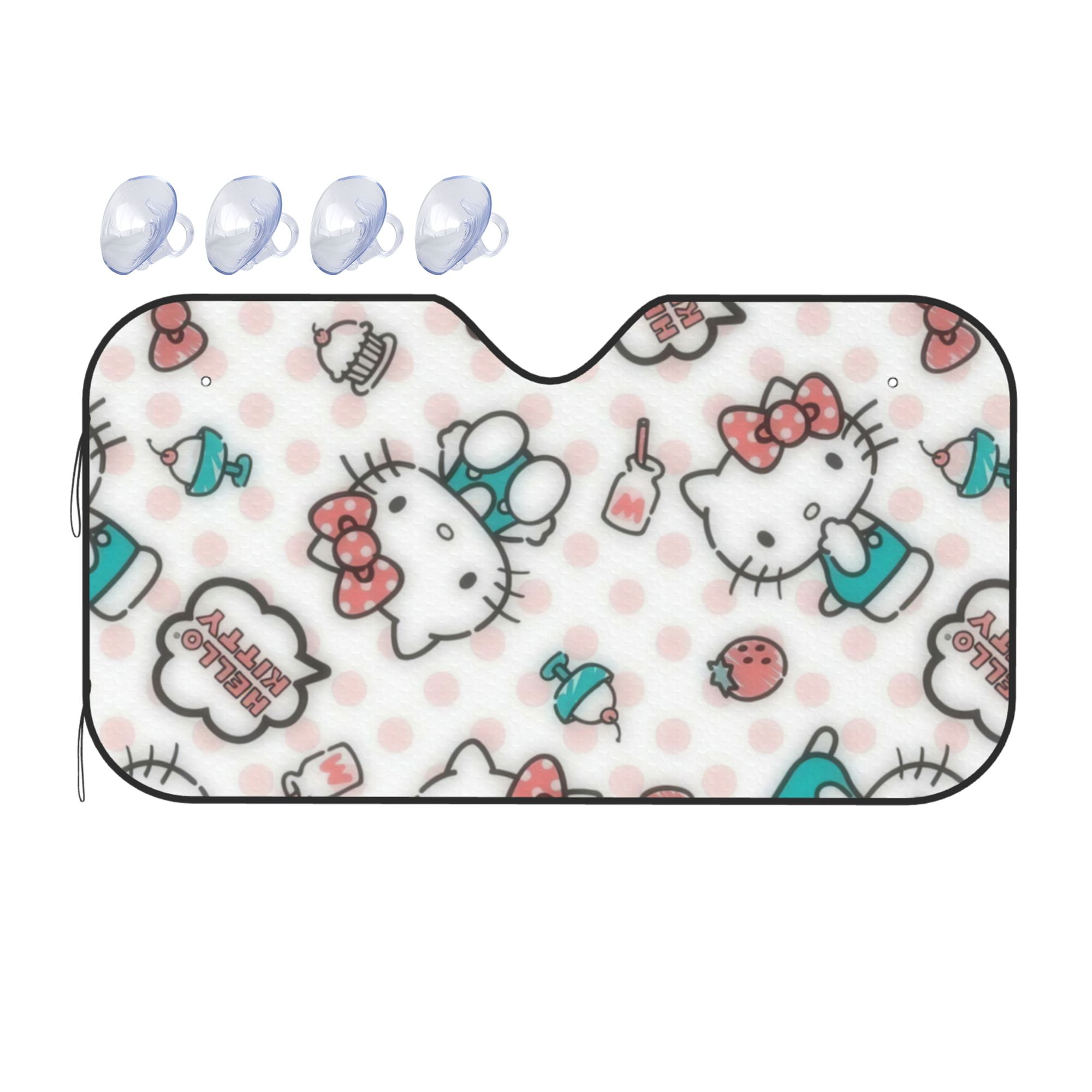 Hello Kitty Car Sun Shade Windshield Sunshade Block Uv Rays Protector ...
