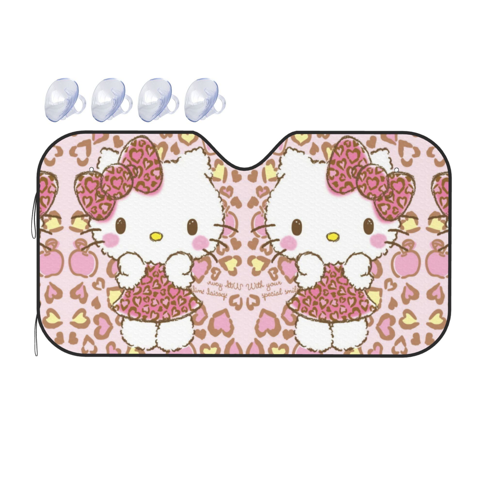 Hello Kitty Car Sun Shade Windshield Sunshade Block Uv Rays Protector ...