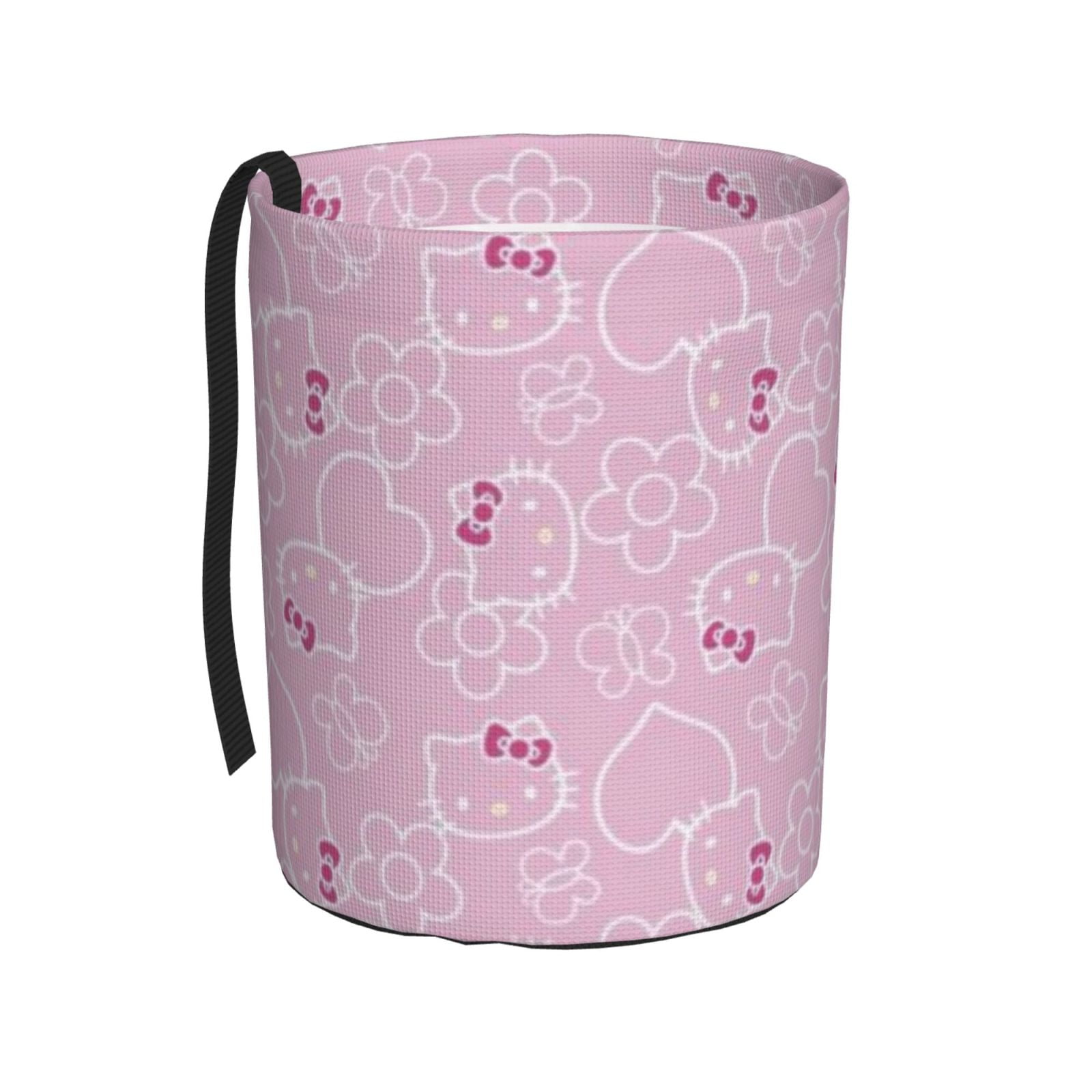 Hello Kitty Car Trash Can, Leak Proof Garbage Bin, Foldable Hanging Car ...