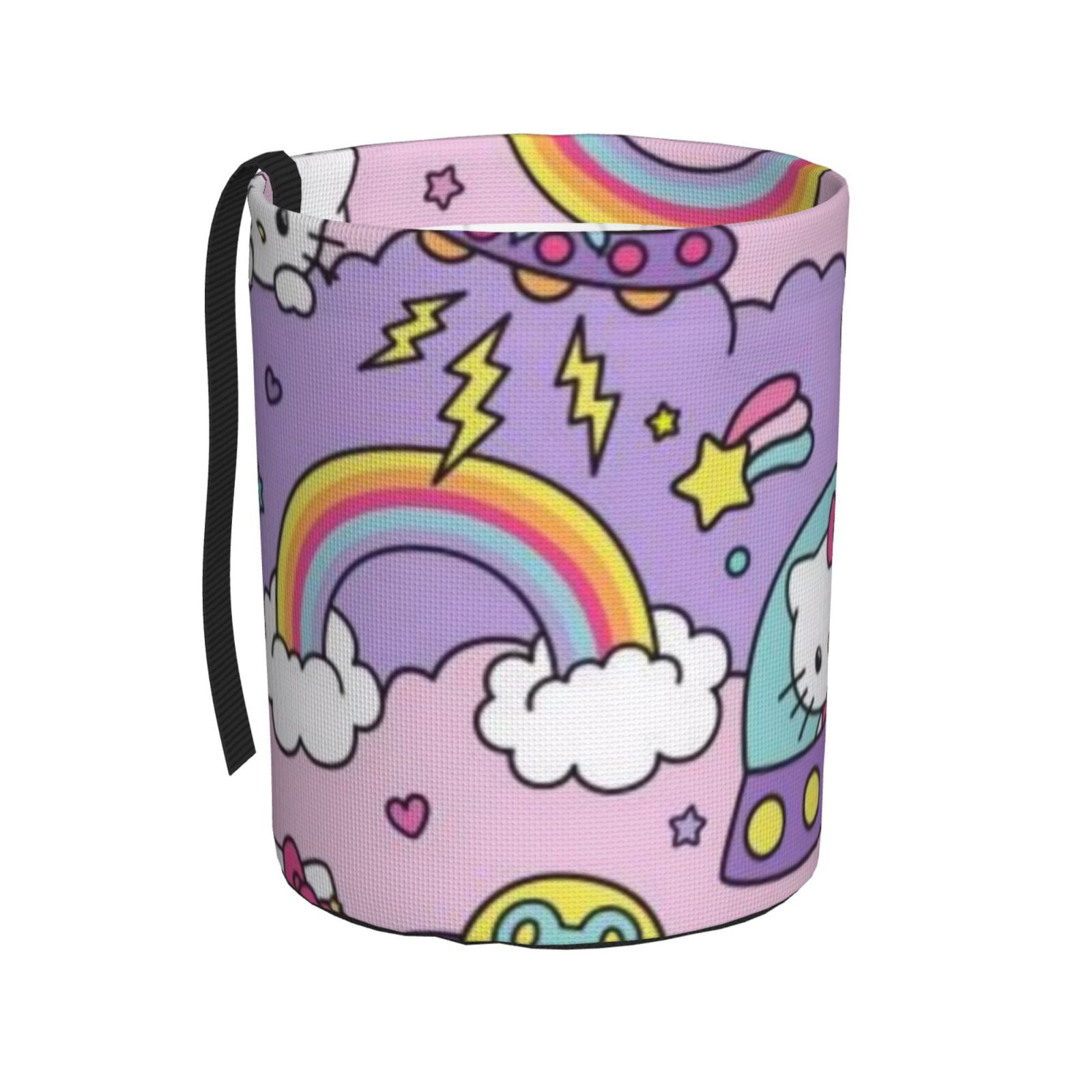 Hello Kitty Car Trash Can, Leak Proof Garbage Bin, Foldable Hanging Car ...