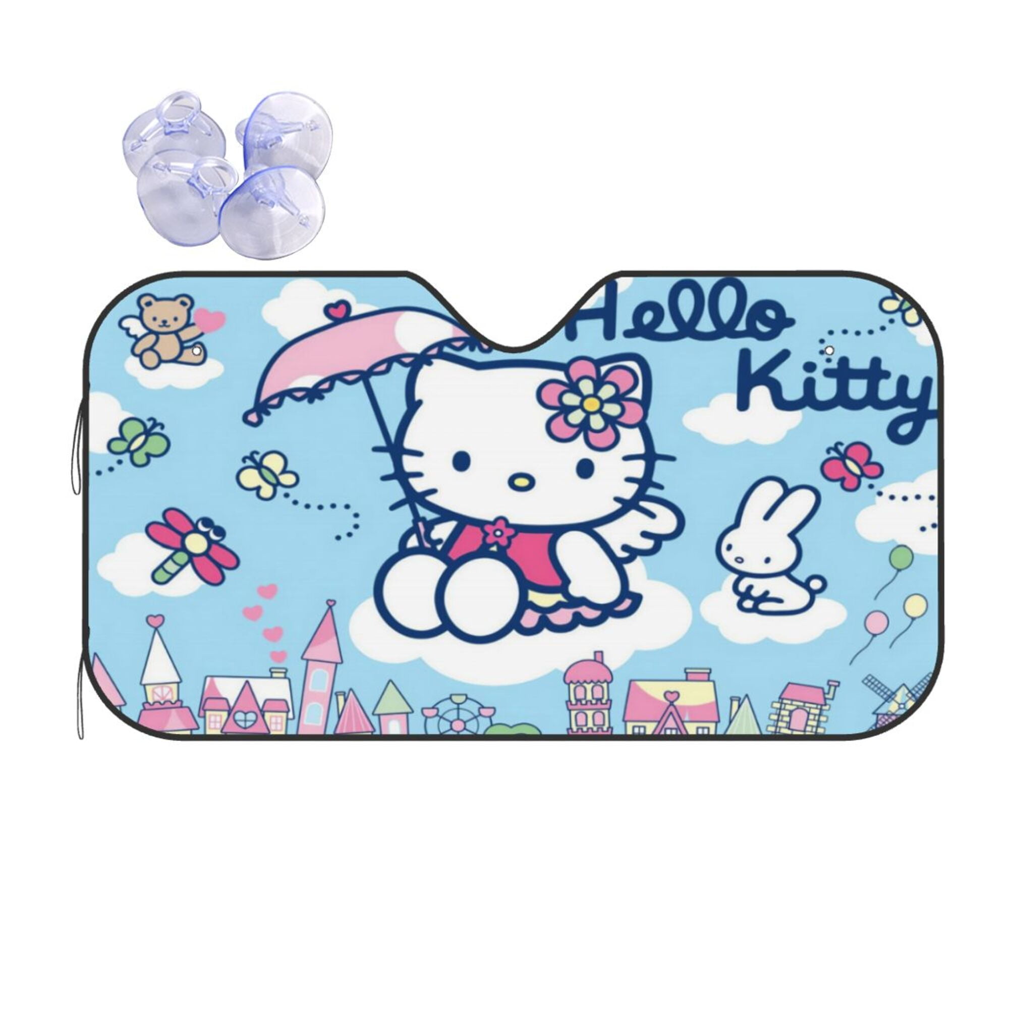 Hello Kitty Car Windshield Sun Shade Cute Car Accessories for Women ...