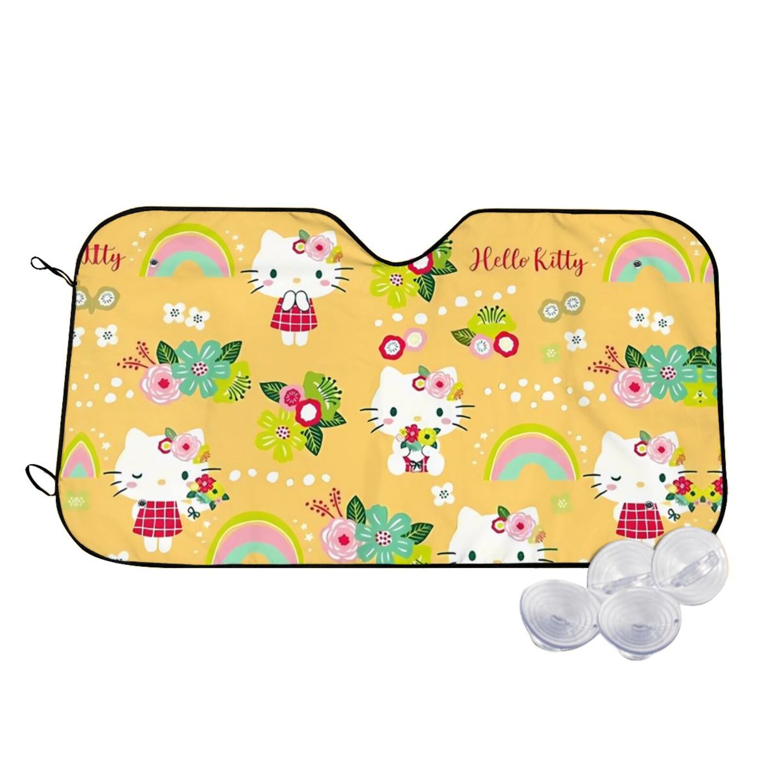 Hello Kitty Car Windshield Sun Shade Foldable Front Window Sunshade UV ...