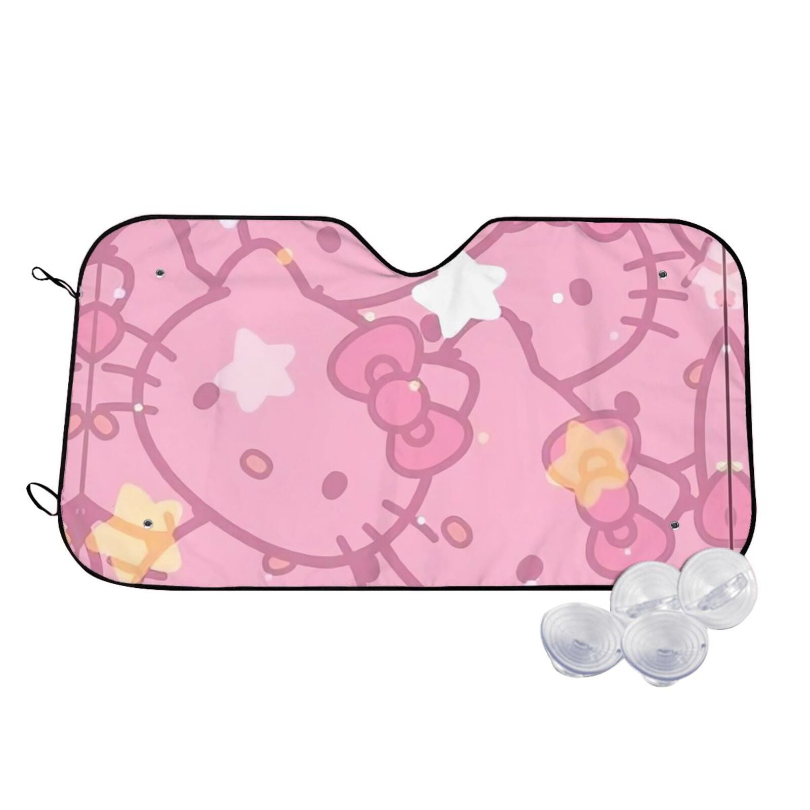 Hello Kitty Car Windshield Sun Shade Foldable Front Window Sunshade UV ...