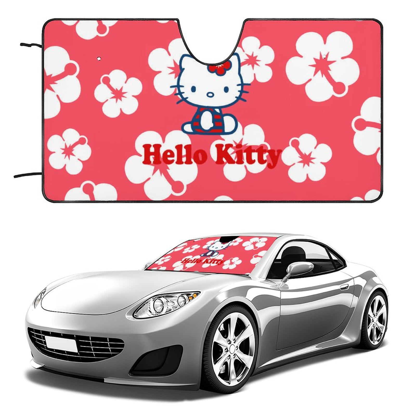 Hello Kitty Car Windshield Sun Shade - Foldable Windshield Sun Shade ...