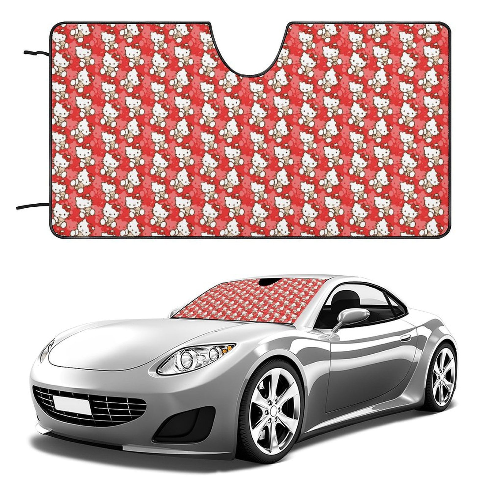 Hello Kitty Car Windshield Sun Shade - Foldable Windshield Sun Shade ...
