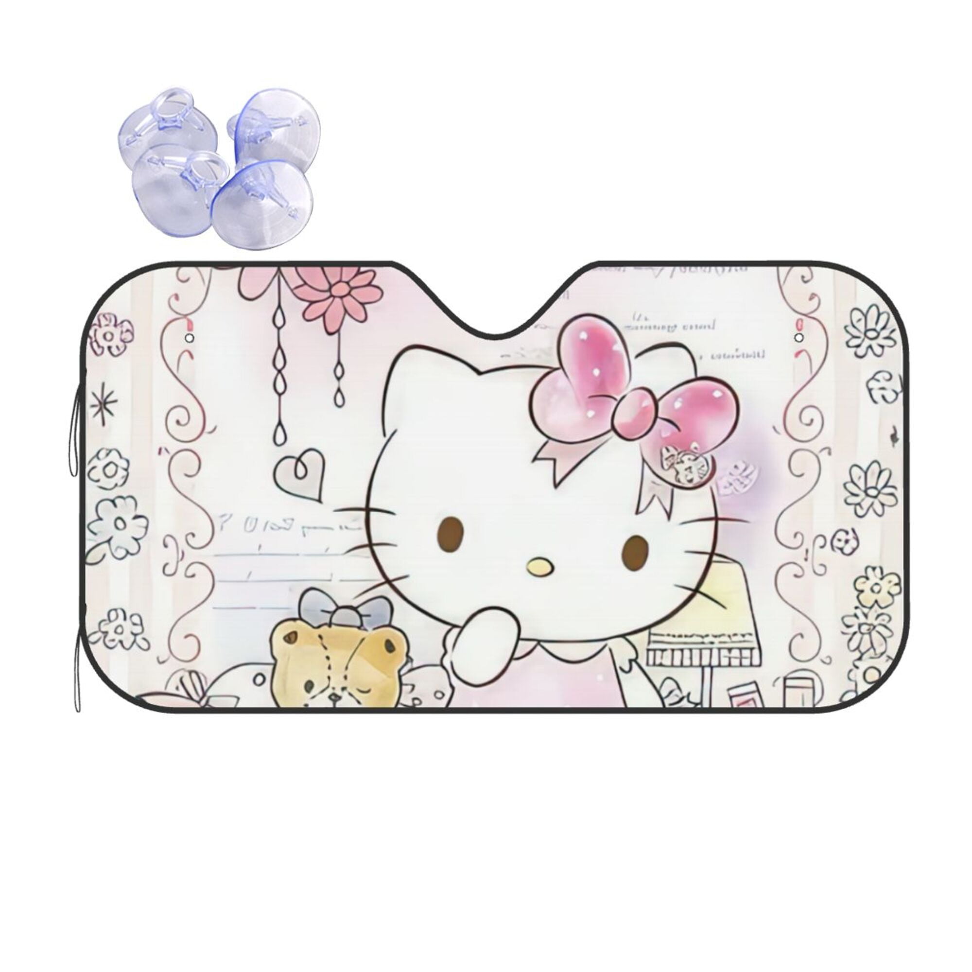 Hello Kitty Car Windshield Sunshades, Front Windshield Sun Shade ...