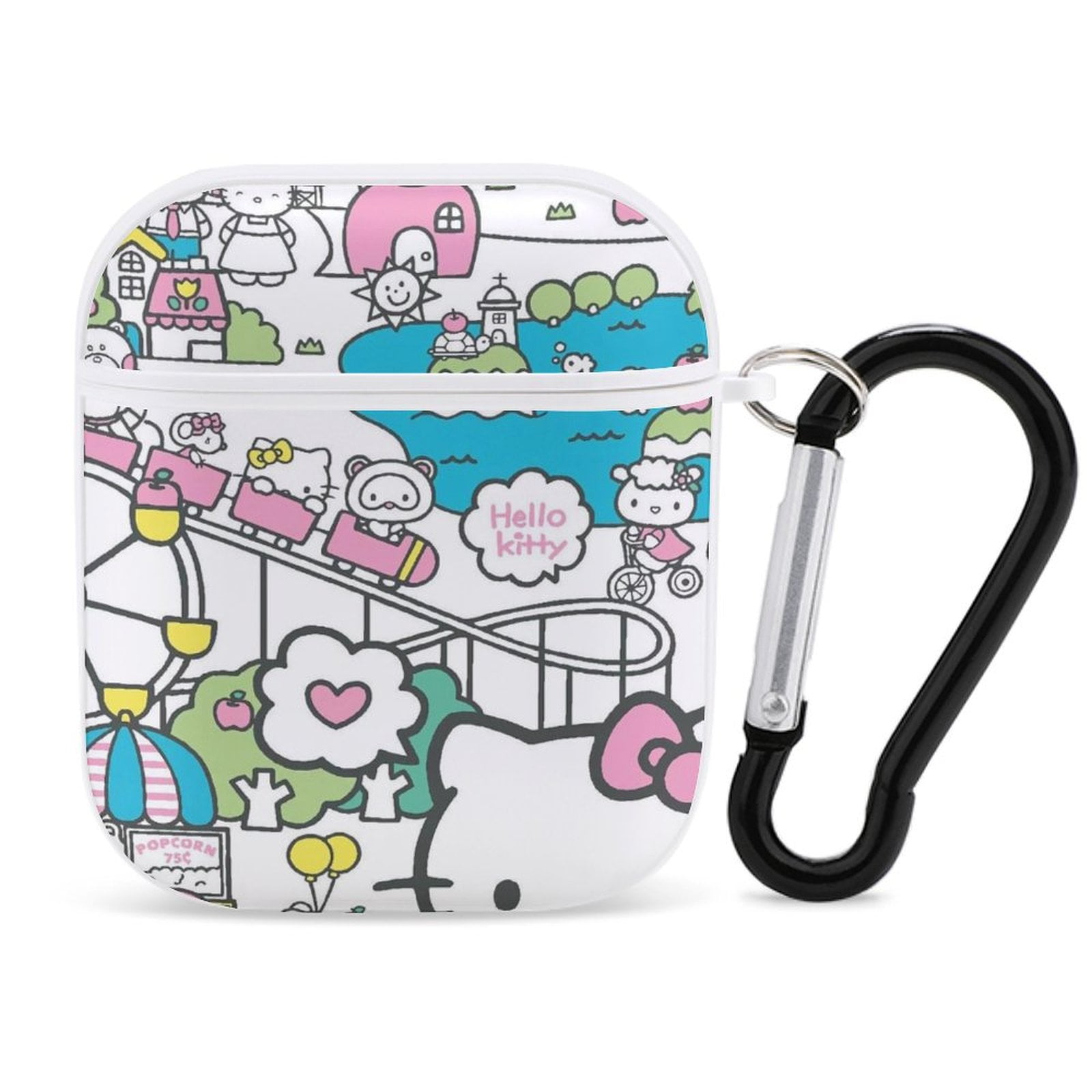 Hello Kitty Carnival Case for AirPods Case Cover with Keychain,Cute ...