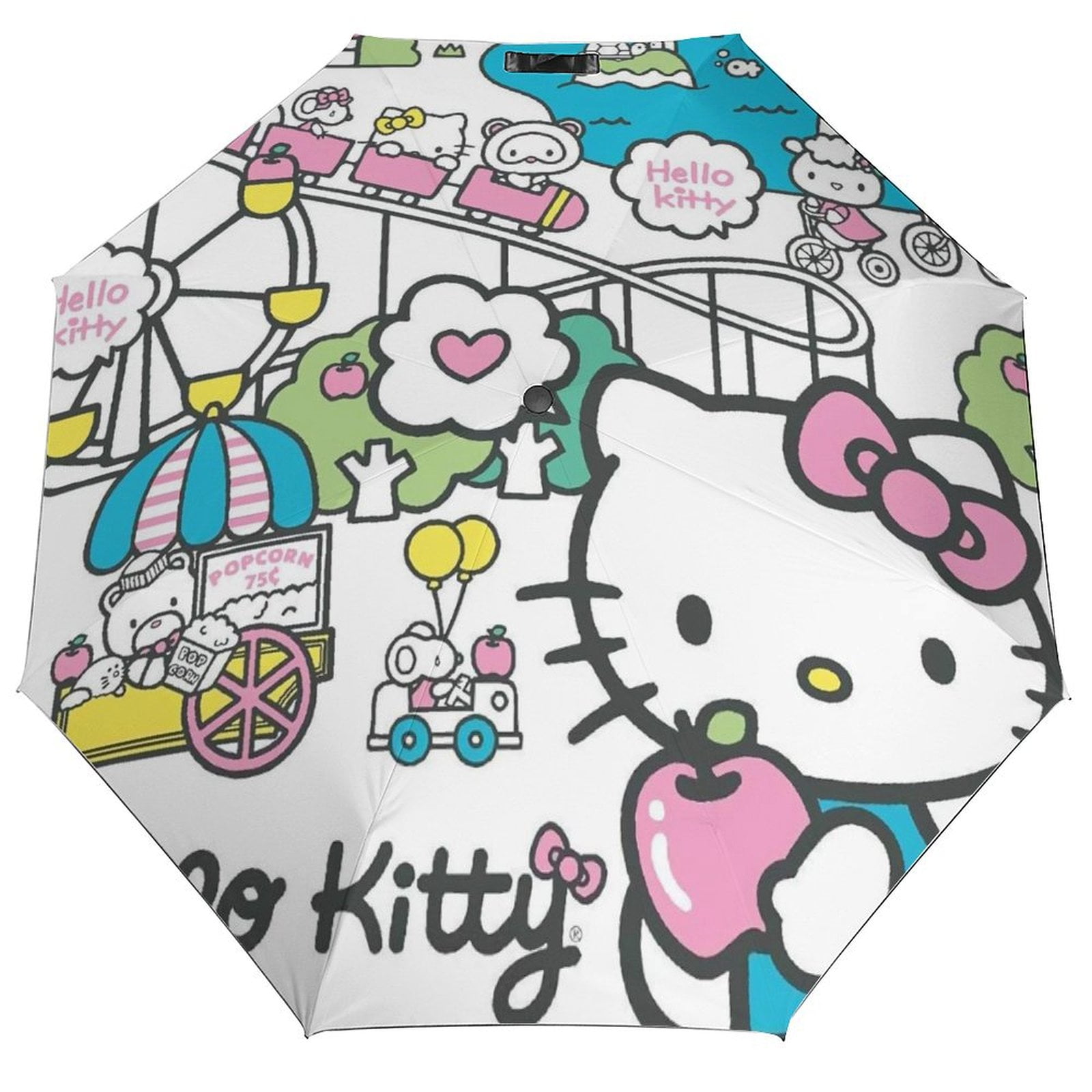 Hello-Kitty Carnival Windproof Travel Umbrella,Automatic Umbrellas for ...