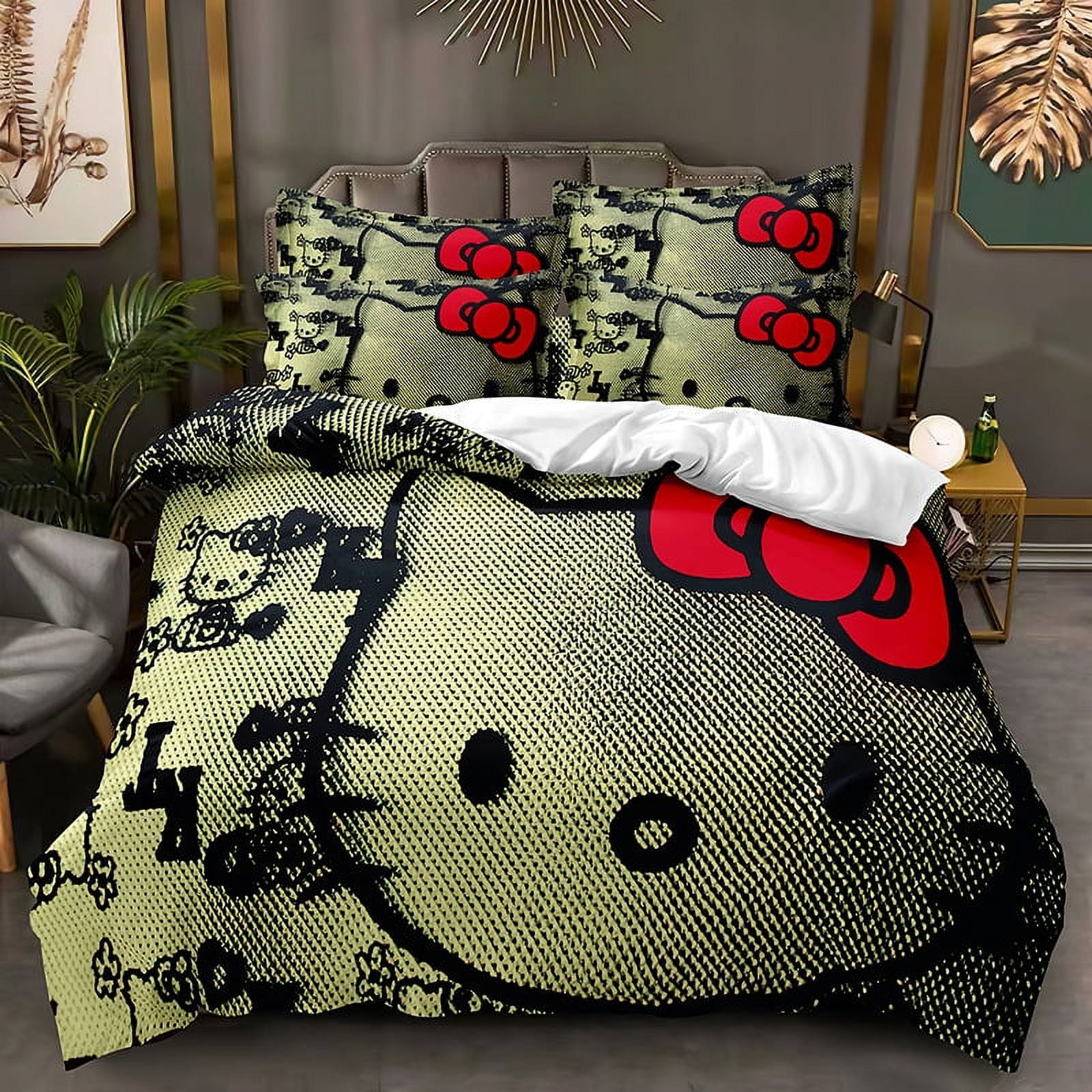 Hello Kitty Cartoon Anime 2 Piece/3 Piece Bedding Sets Comforters Sets ...