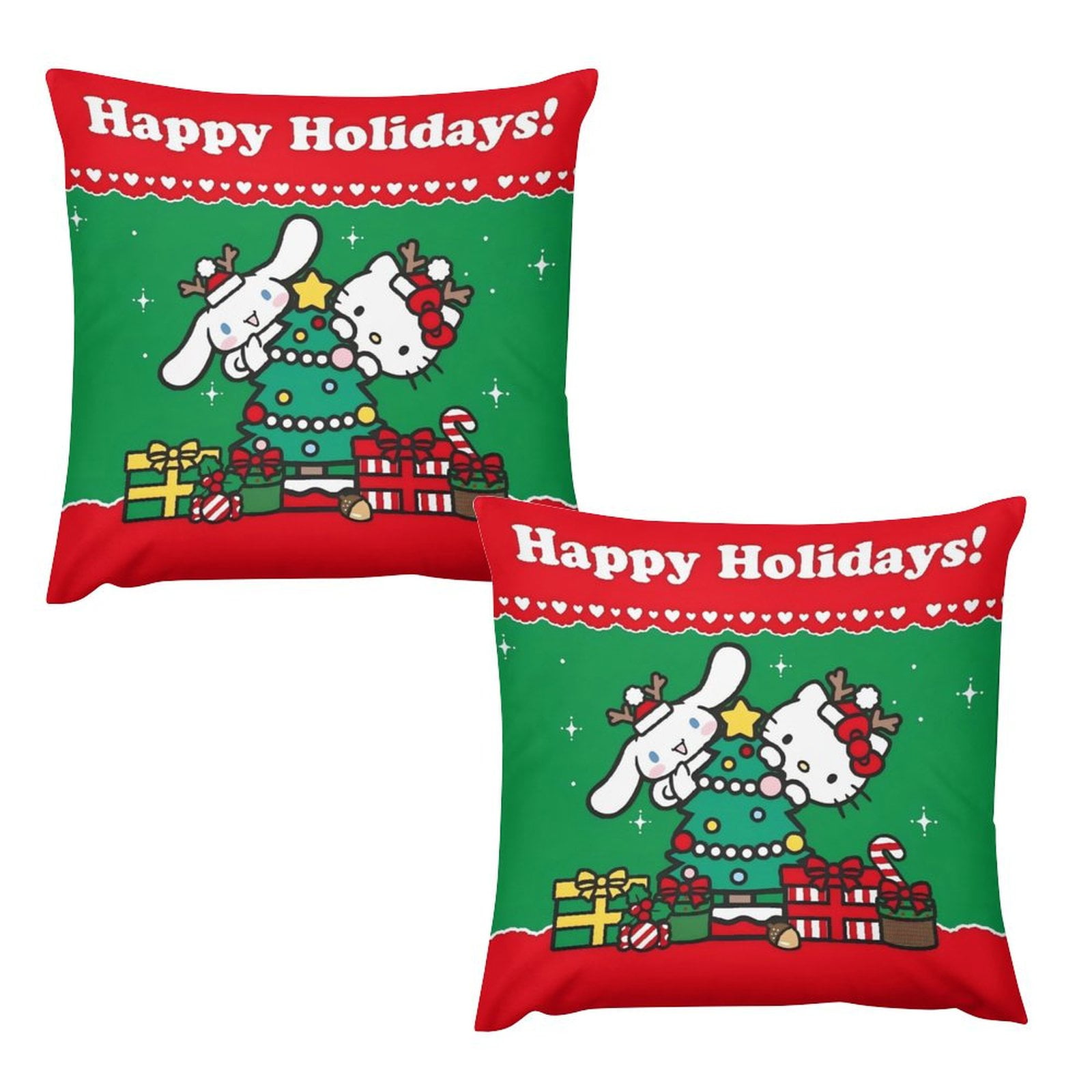 Hello Kitty Cartoon Anime Soft Hug Pillowcase Reversible 20 "x20 ...