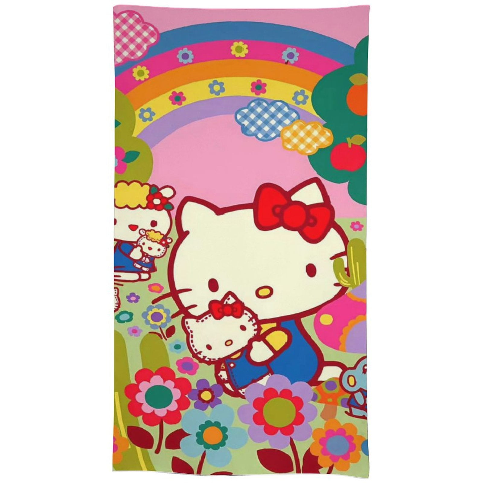 Hello Kitty Cartoon Anime Tablecloth Supplies Table Cover for Party ...