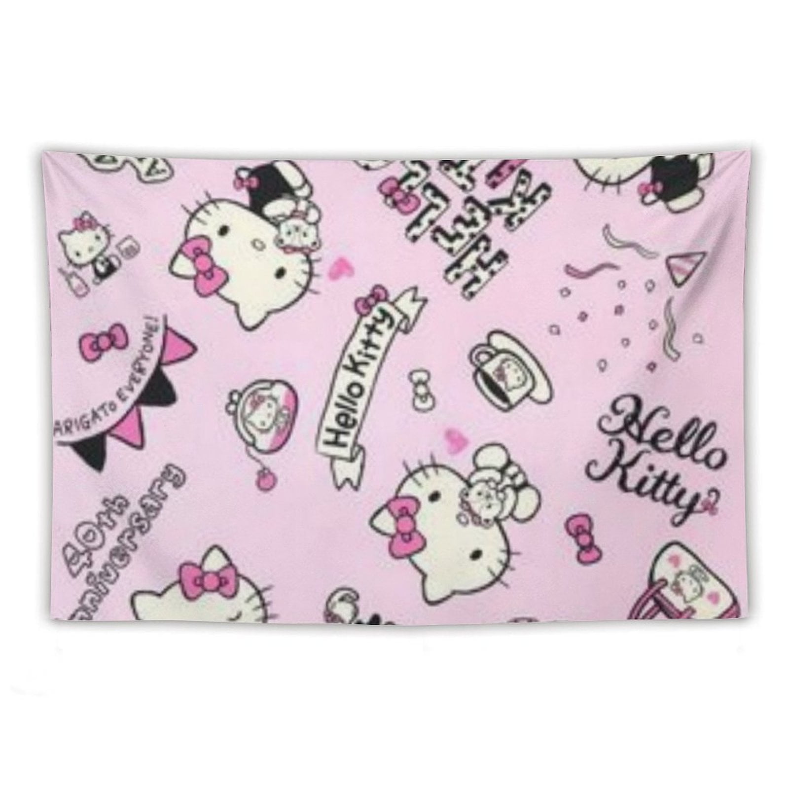 Hello Kitty Cartoon Anime Tapestry 40"x60" Home Decoration Tapestry ...