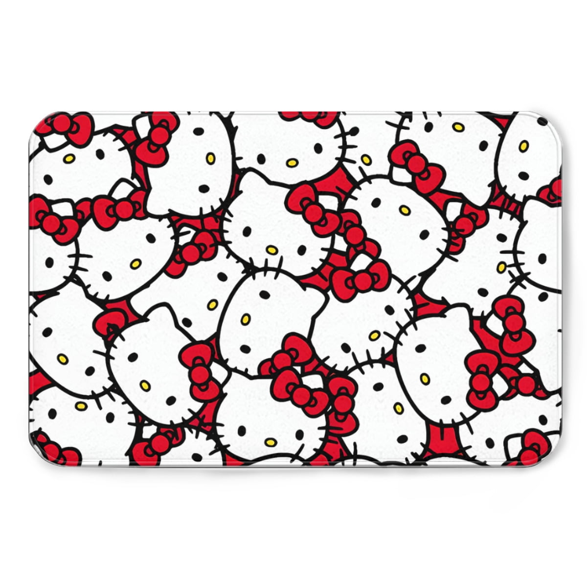 Hello Kitty Cartoon Area Rug Cute Bedroom Decorative Round Rug Carpet ...