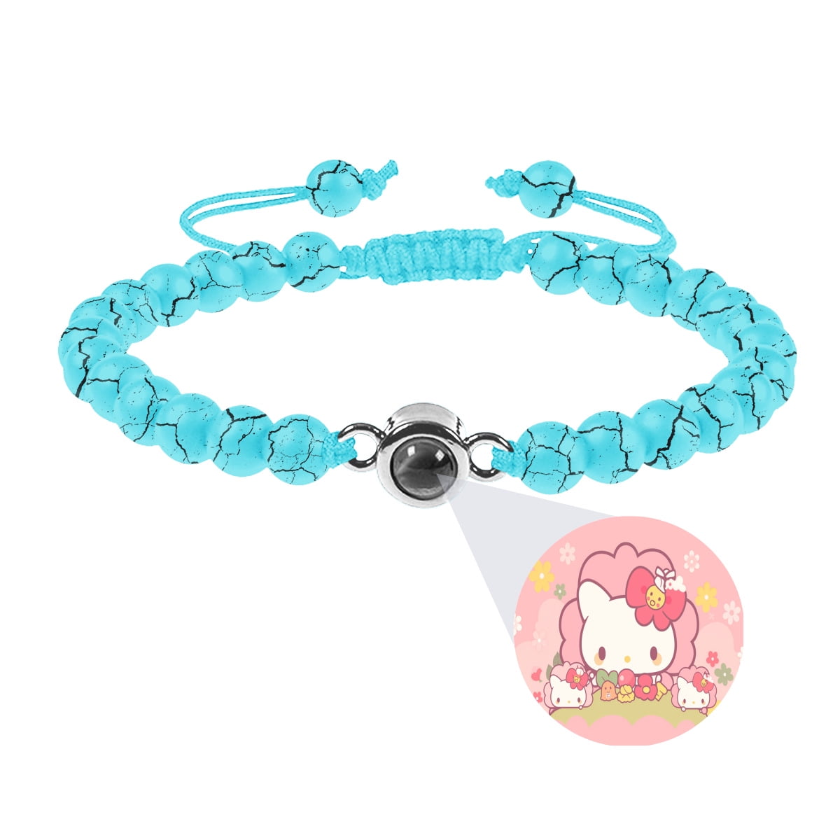 Hello Kitty Cartoon Bracelets Titanium Steel Customized Projection ...