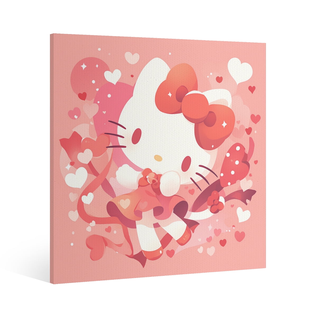 Hello Kitty Cartoon Canvas Wall Art Cartoon Wall Decor | HD Printed ...