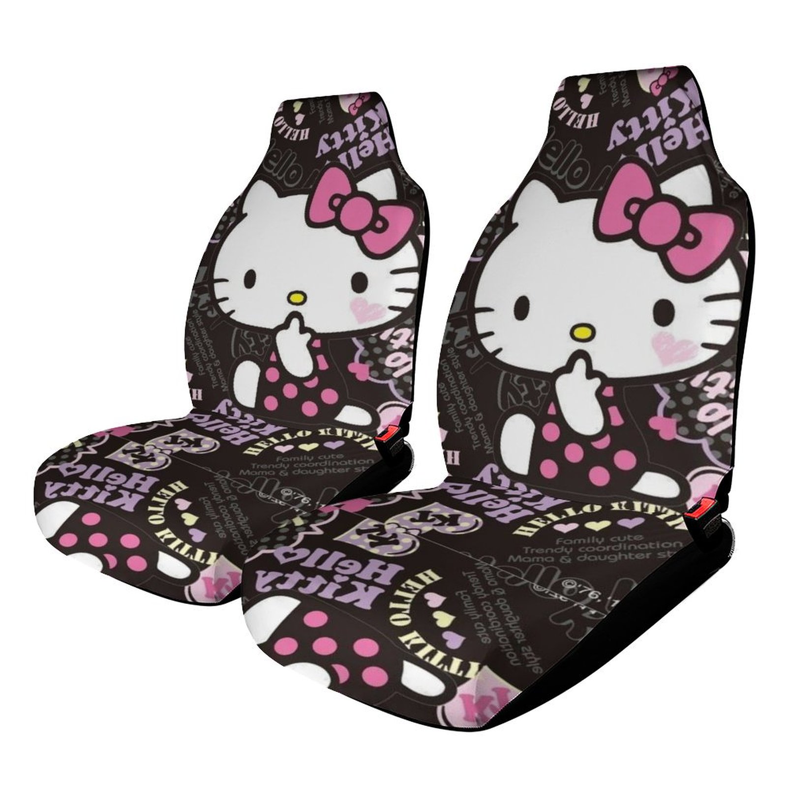 Hello Kitty Cartoon Character Auto Car Truck SUV Vehicle Low Back Front ...