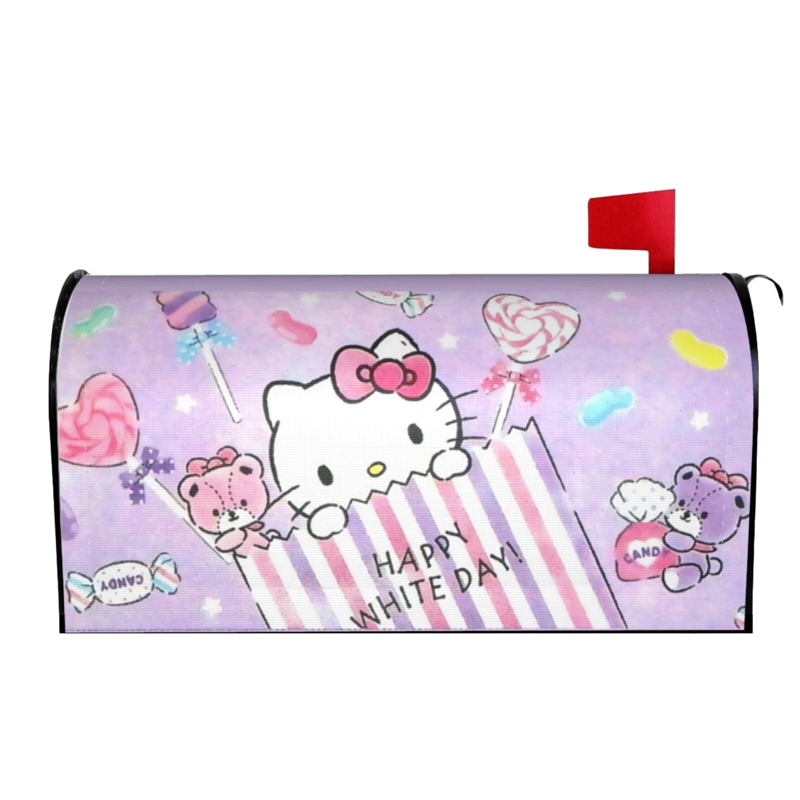 Hello Kitty Cartoon Character Mailbox Cover Magnetic Standard Size ...