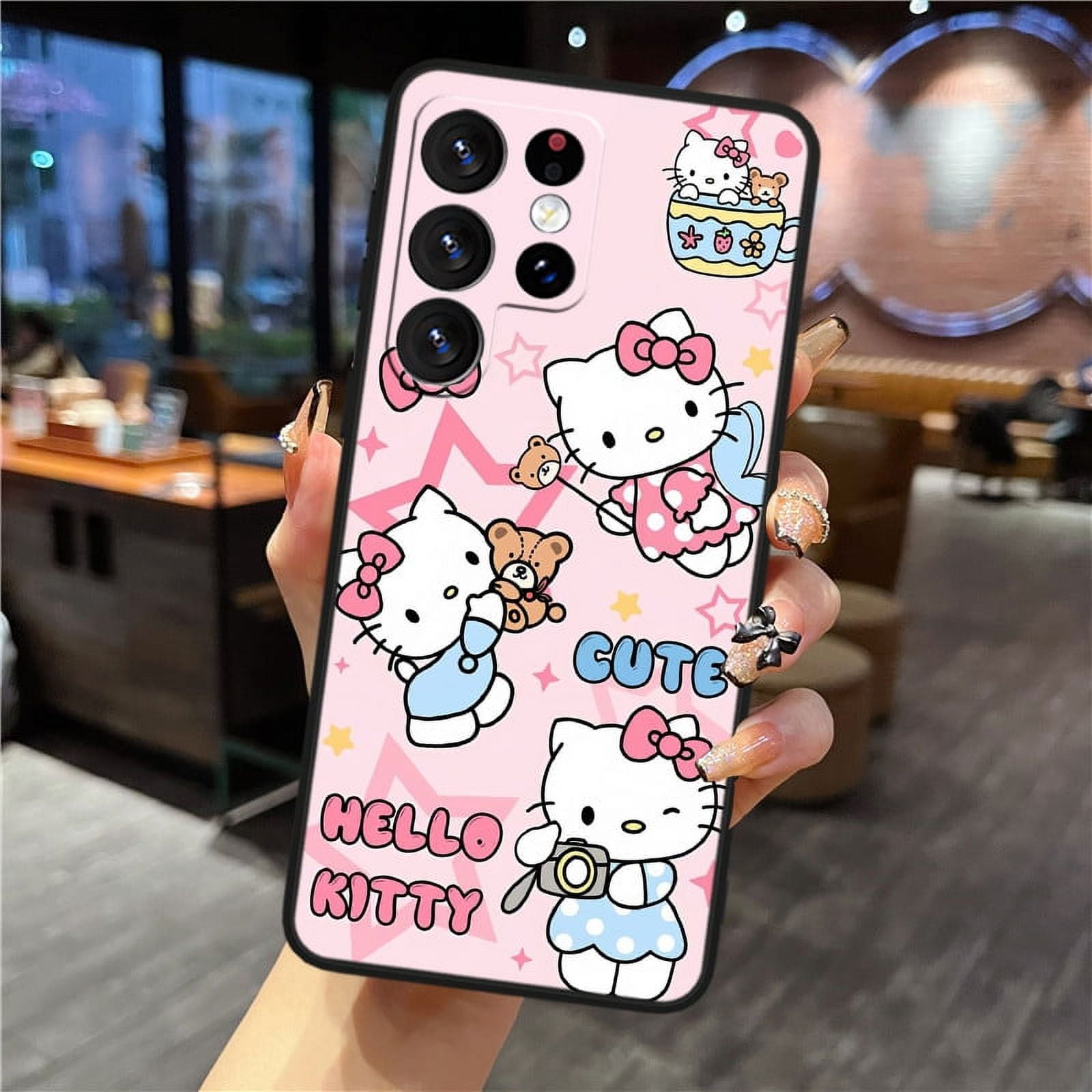 Hello Kitty Cartoon Cover For Samsung Galaxy S24 S23 S22 S21 S20 FE S10e S10 S9 Ultra Plus TPU ...