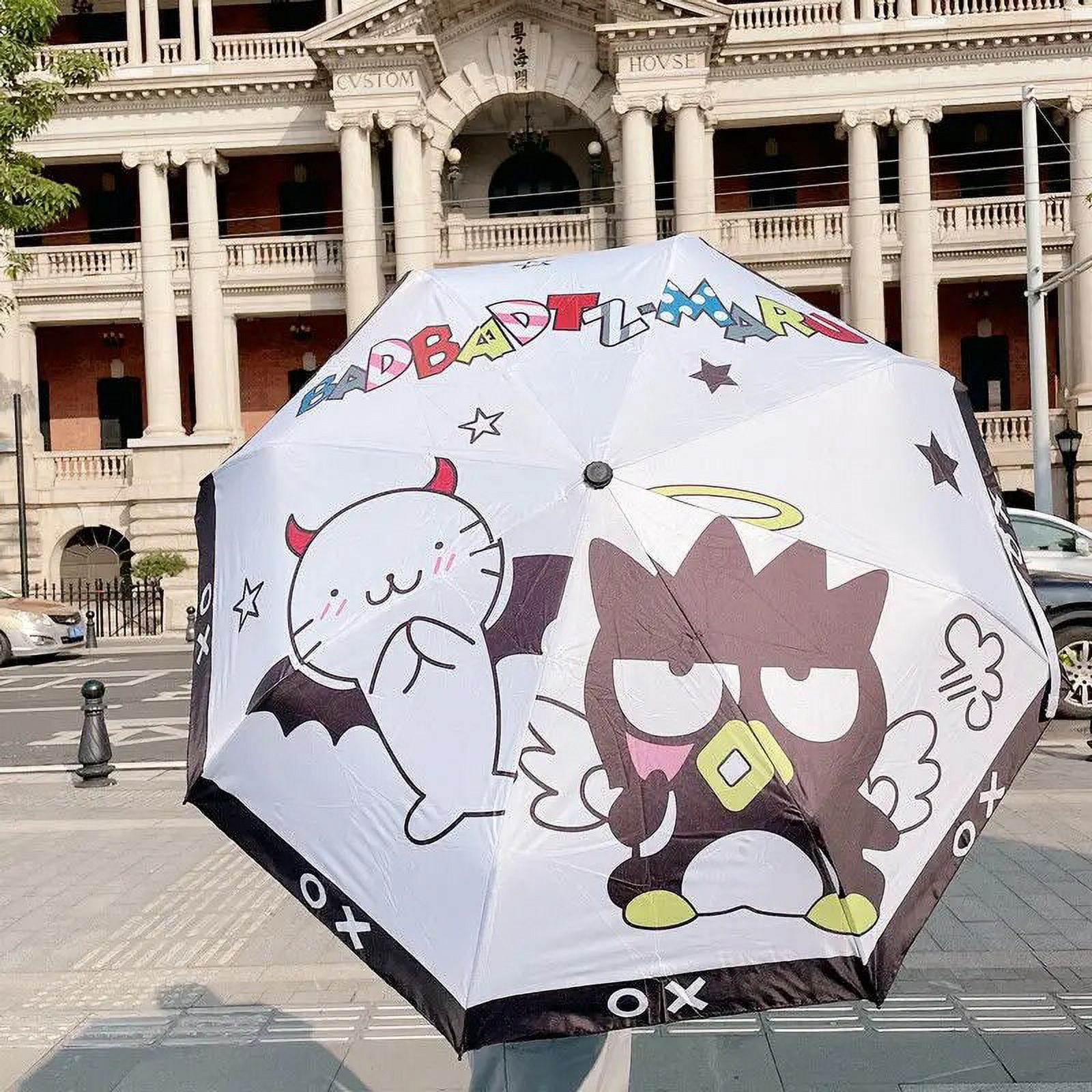 Hello Kitty Cartoon Folding Umbrella My Melody Kuromi Automatic Girl ...