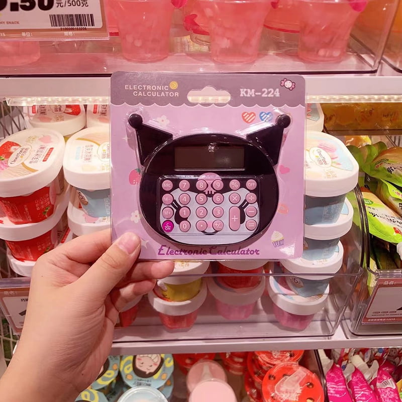 Hello Kitty Cartoon Student Calculator Kawaii Anime Kuromi Portable ...