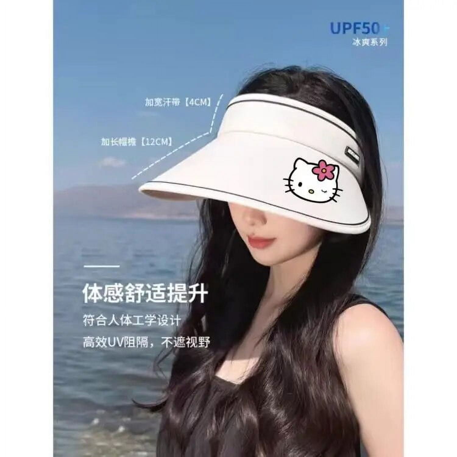 Hello Kitty Cartoon Sun Hat Sanrio My Melody Anime Kawaii Kuromi Girl ...