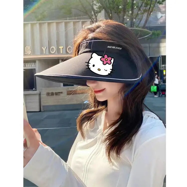 Hello Kitty Cartoon Sun Hat Sanrio My Melody Anime Kawaii Kuromi Girl ...