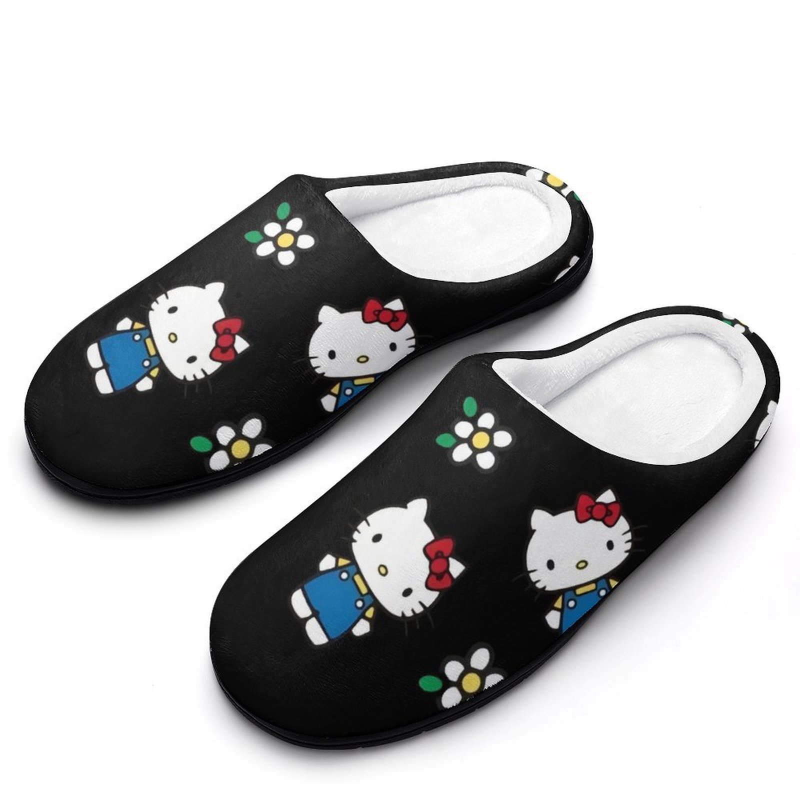Hello Kitty Cartoon cotton slippers for women winter indoor and outdoor ...