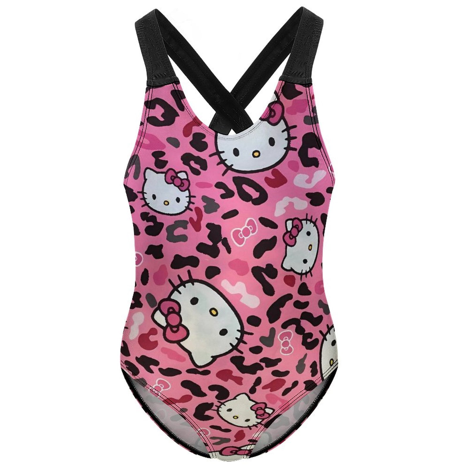 Hello Kitty Cartoon girls one-piece swimsuit beach swimsuit suitable ...