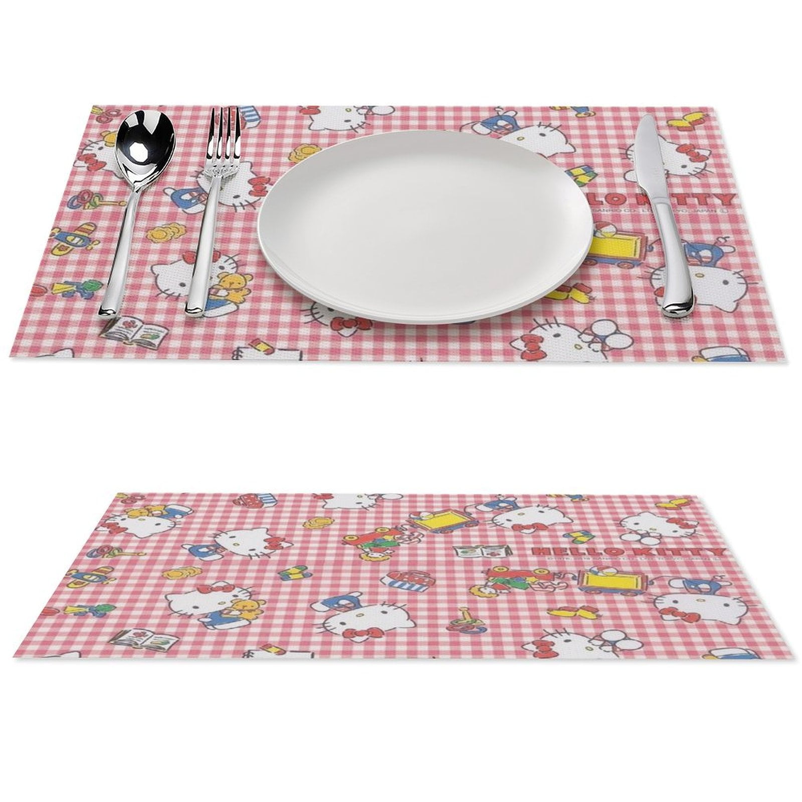 Hello Kitty Cartoon placemats are suitable for indoor dining table mats ...