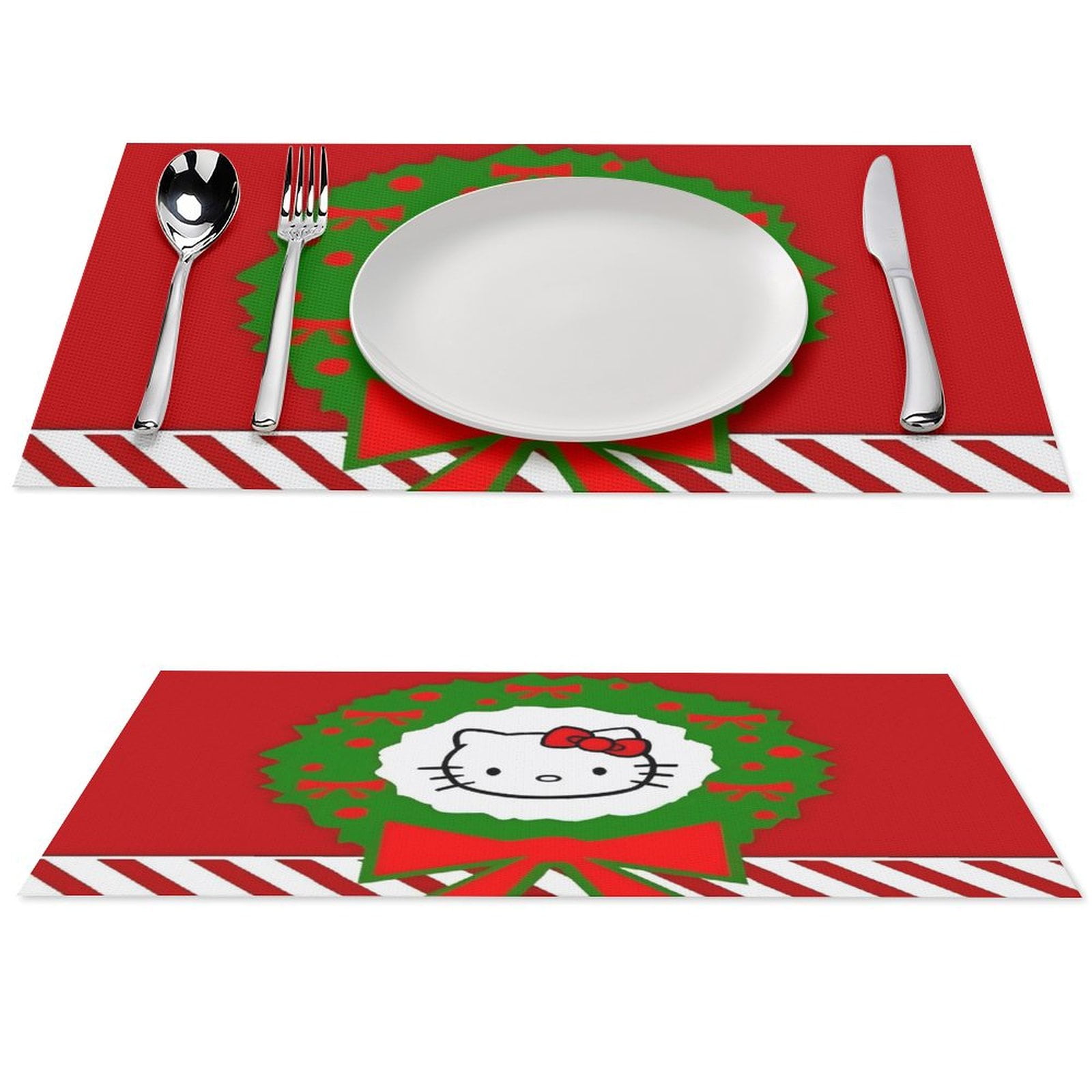 Hello Kitty Cartoon placemats are suitable for indoor dining table mats ...