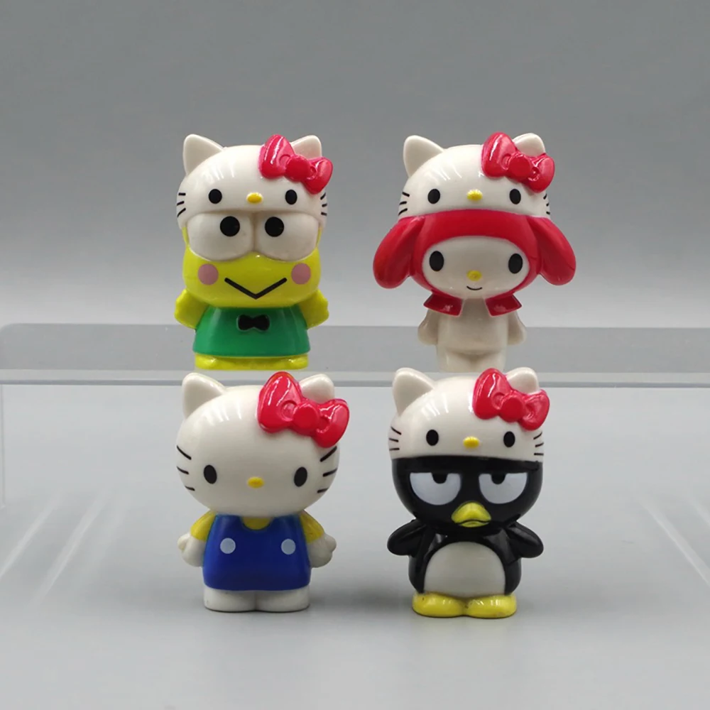 Hello Kitty Cat Sanrio Anime 5Cm Figure Cross Dress Melody Doll Kawaii ...