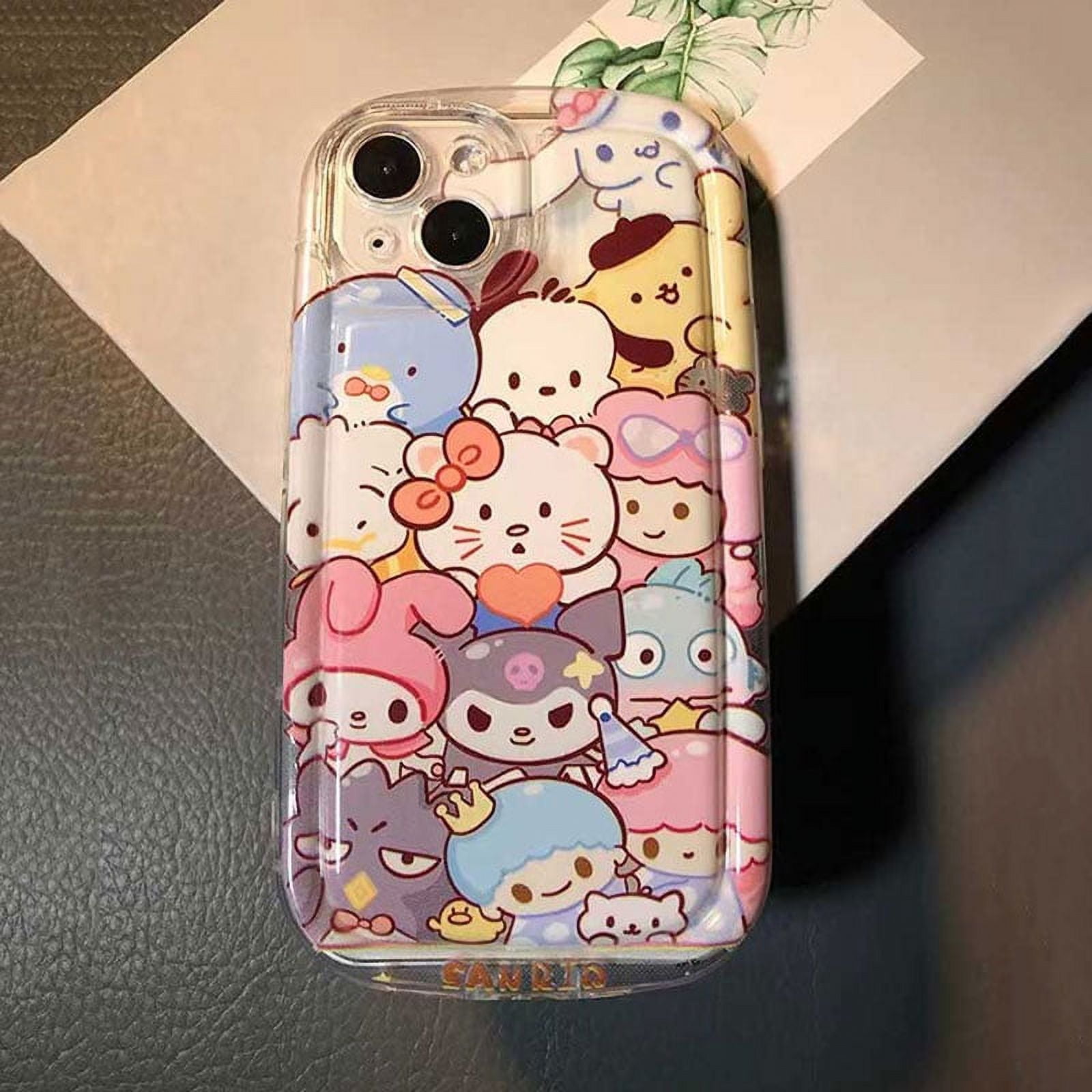 Hello Kitty Cat Sanrio Kuromi Dog Chain Phone Case For iPhone 12 14 15 ...