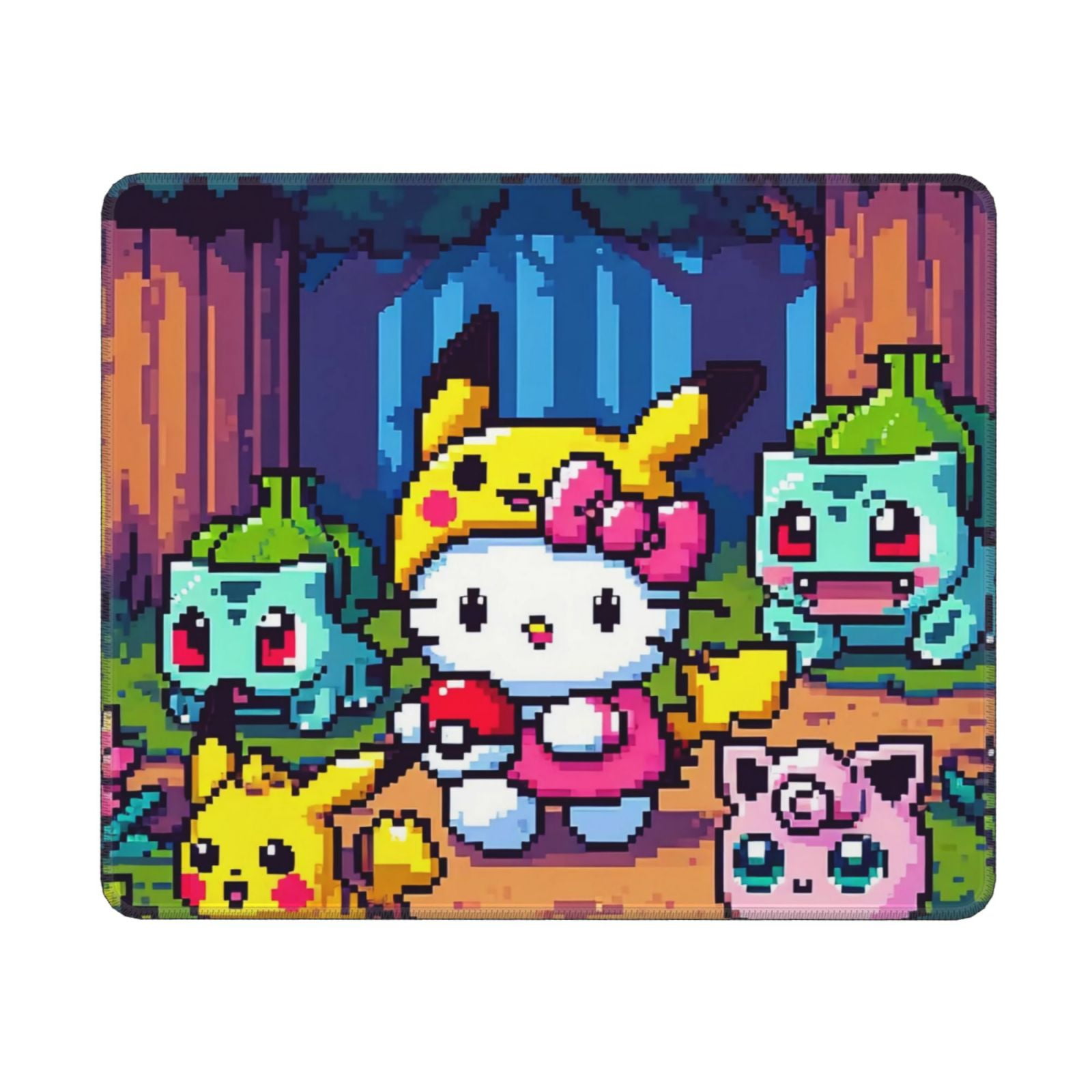 Hello Kitty Catching Pokemons Mouse Pad,Office Computer Mouse Pad with ...