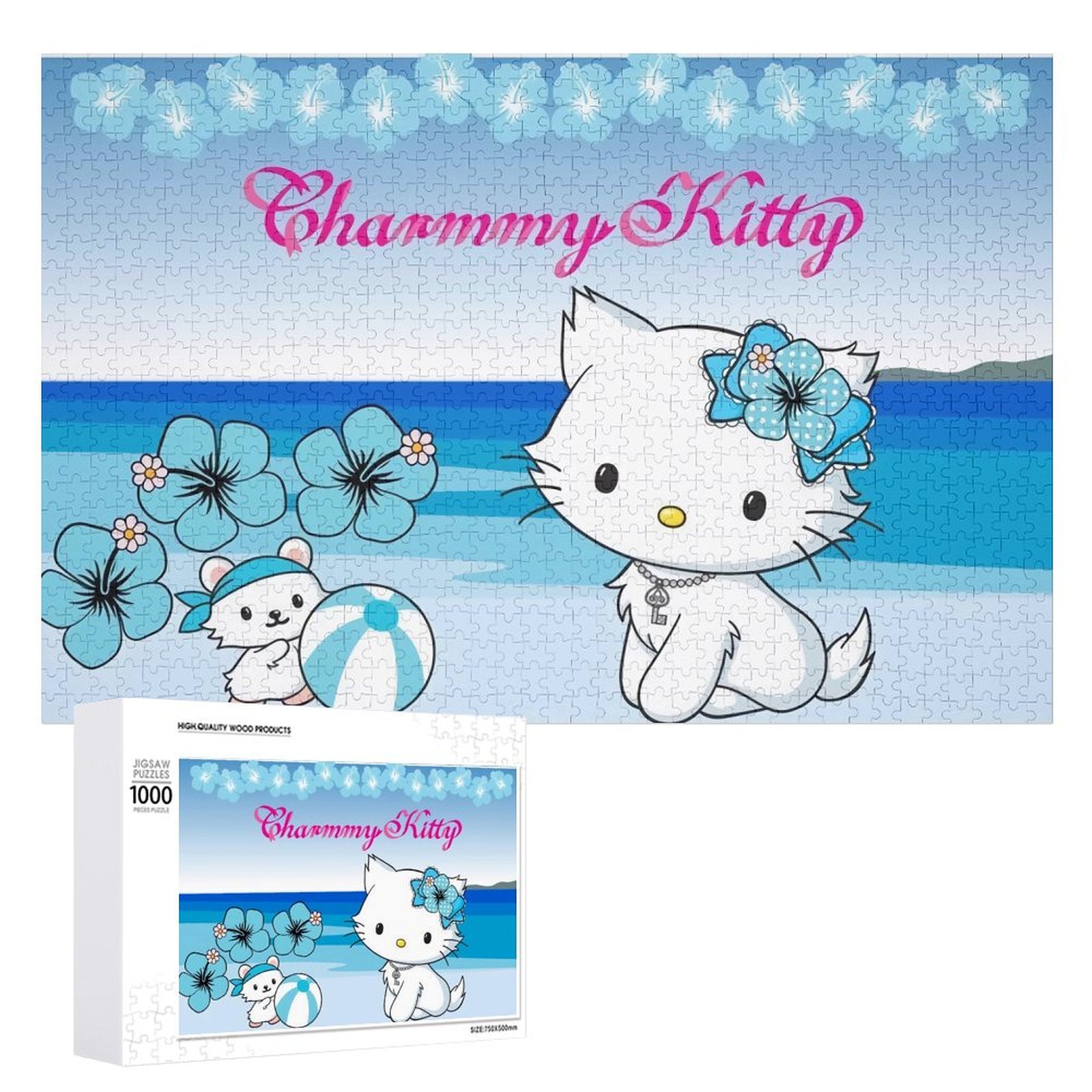 Hello Kitty Charmmy Kitty Puzzles for Adults 1000 Pieces,Challenging ...