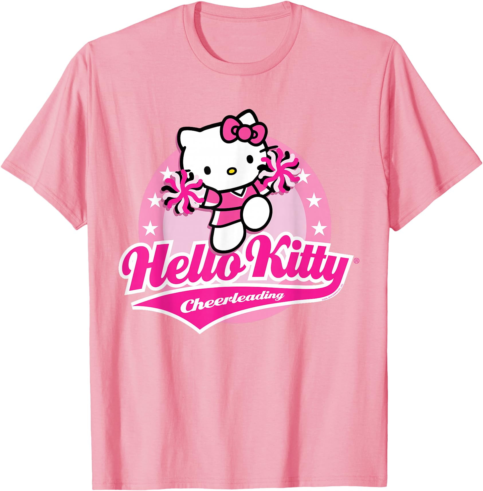 Hello Kitty Cheerleading Cheerleader DTG Print Unisex T-Shirt,Light ...