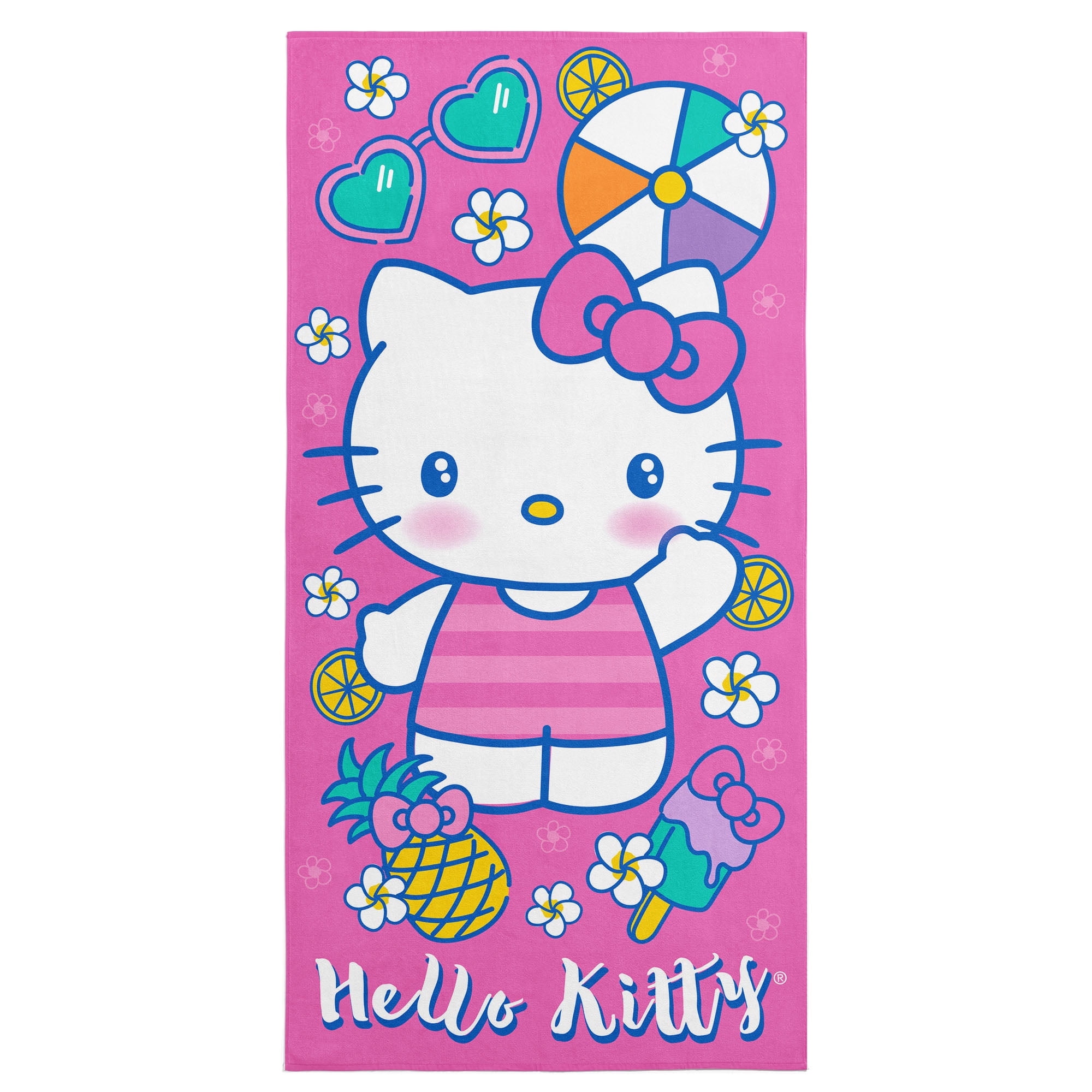 Hello Kitty Cherry Summer Microfiber Beach Towel,30 x 60 inches ...