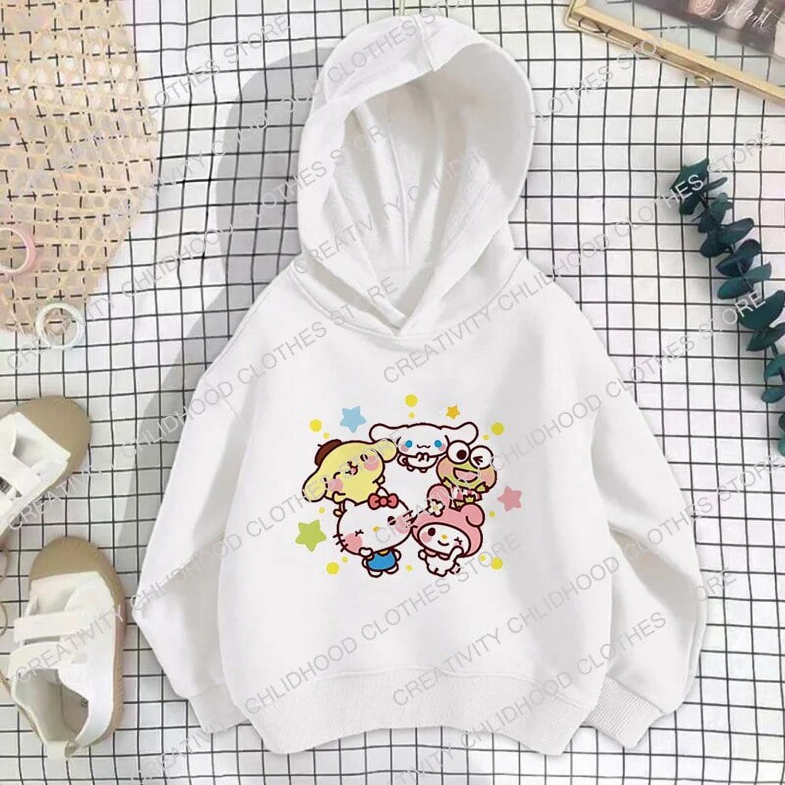 Hello Kitty Children's Hoodies Sweatshirt Kawaii Sanrio Pullover ...
