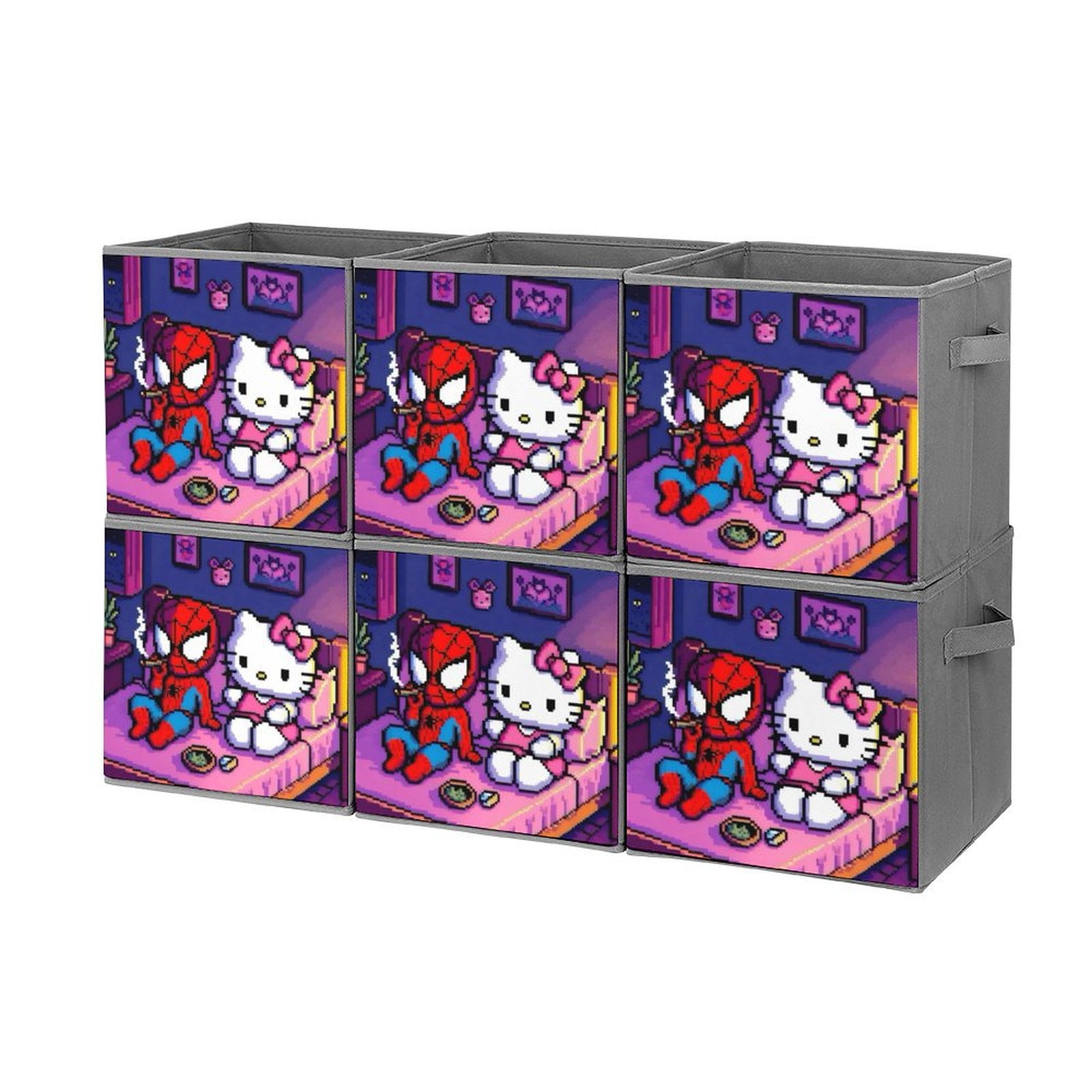 Hello Kitty Children's folding storage box 6PCS - Walmart.com