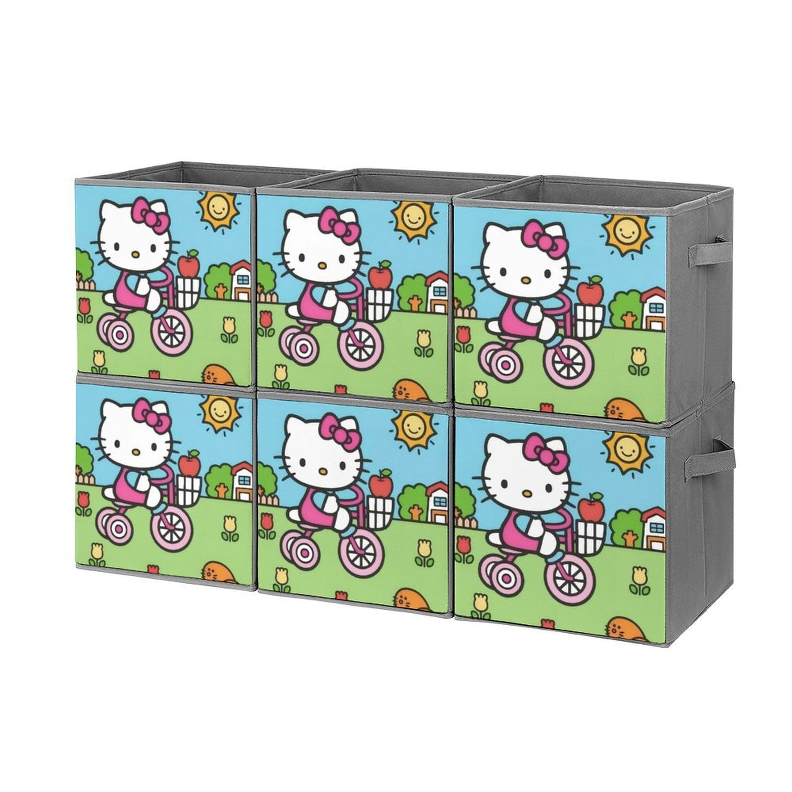 Hello Kitty Children's folding storage box 6PCS - Walmart.com