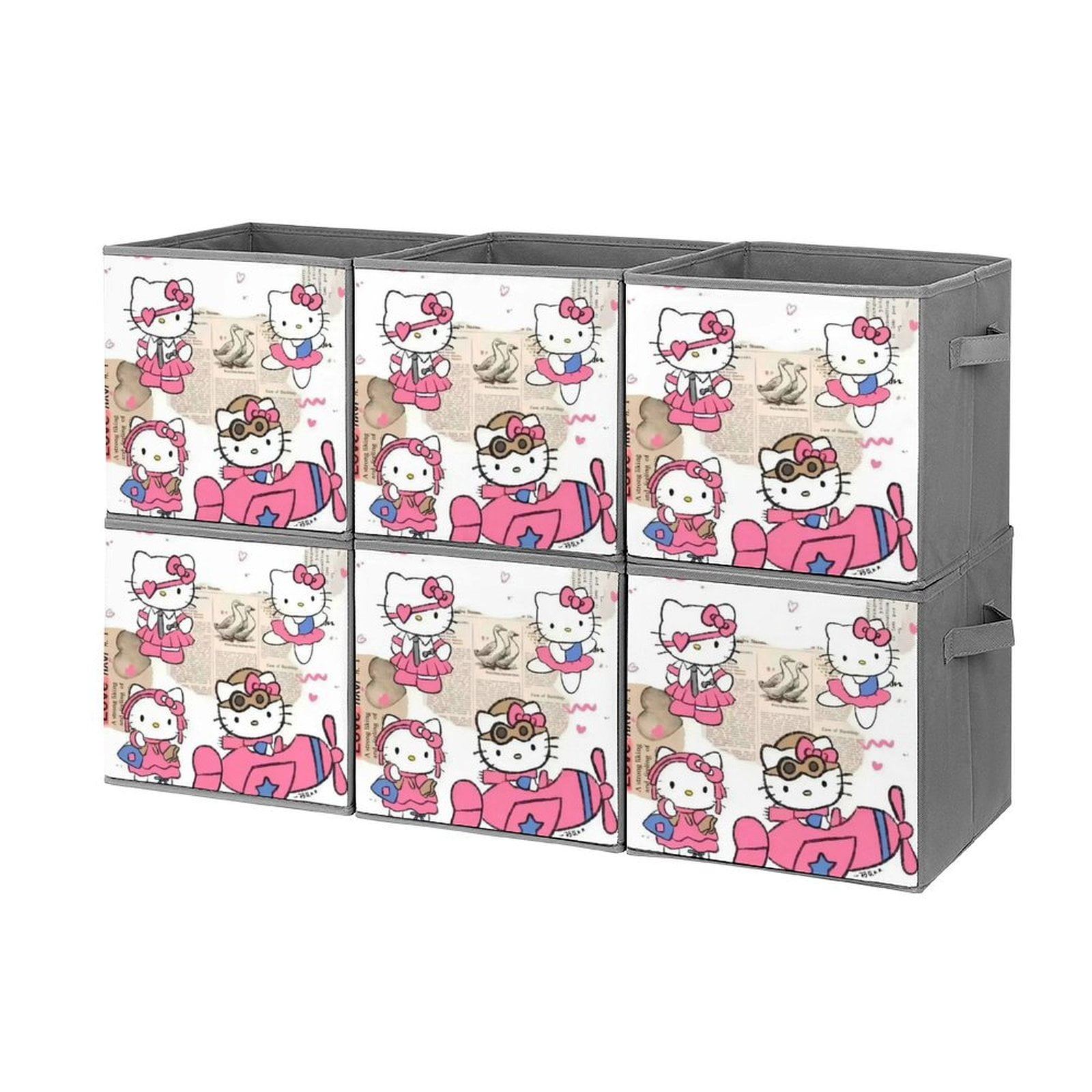 Hello Kitty Children's folding storage box 6PCS - Walmart.com