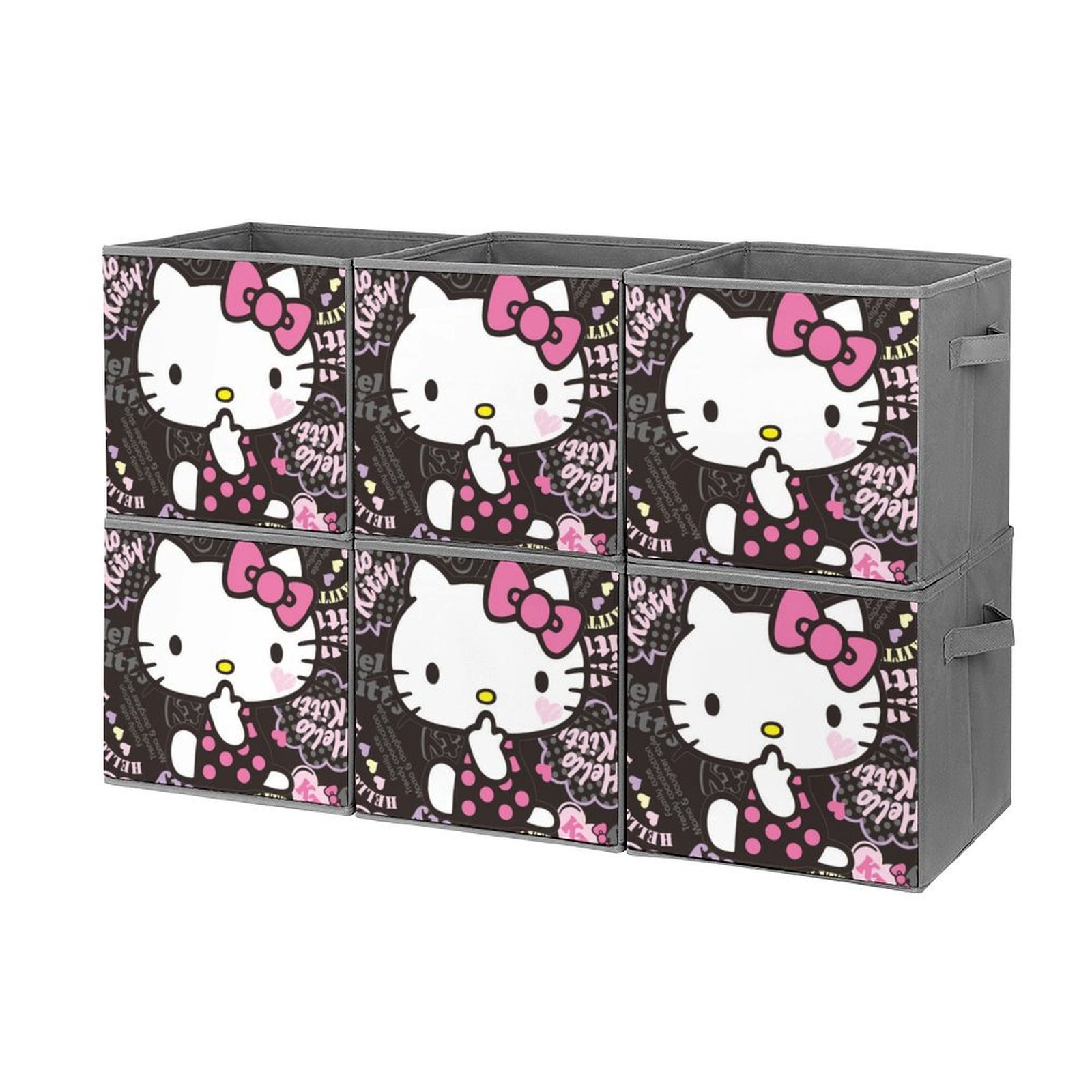 Hello Kitty Children's folding storage box 6PCS - Walmart.com