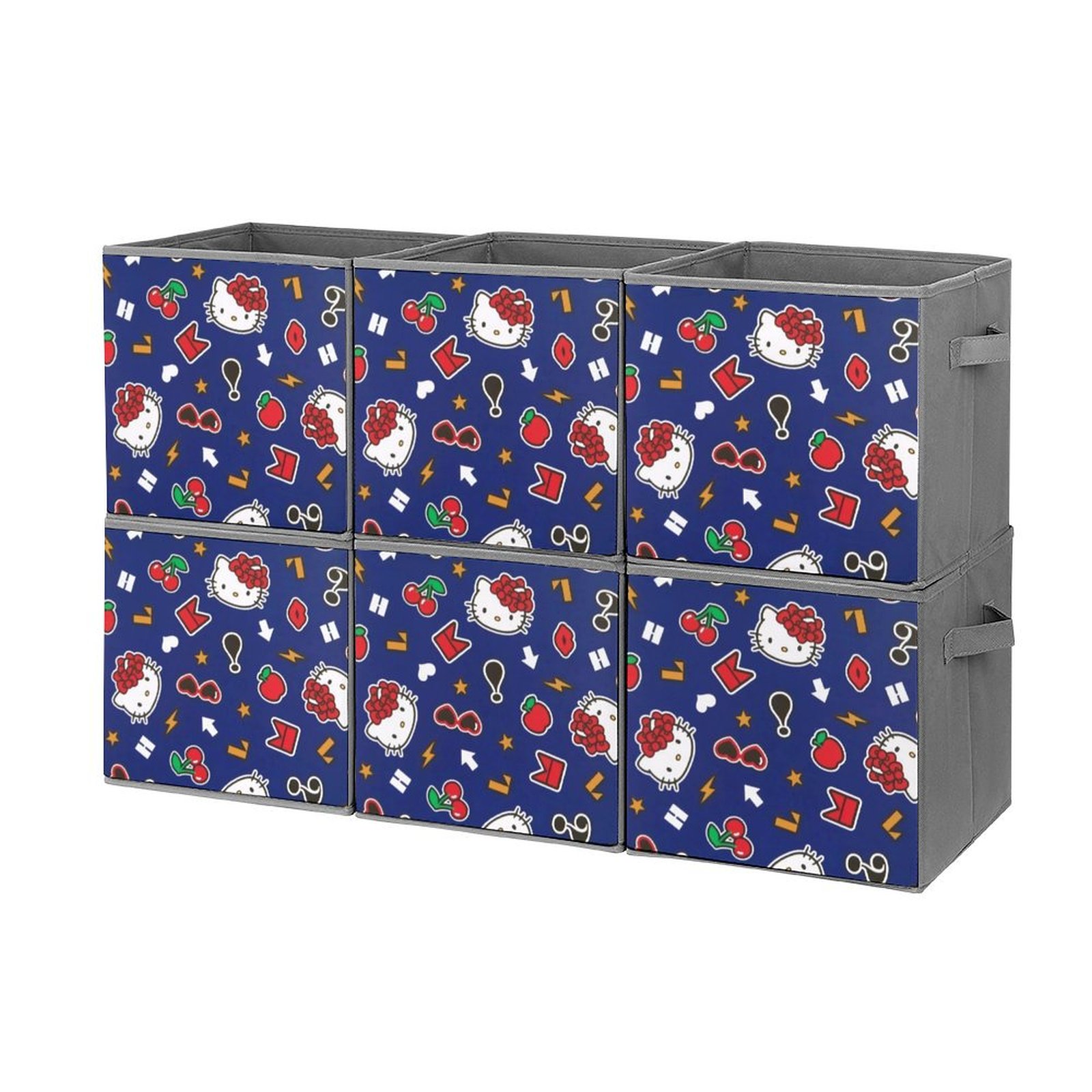 Hello Kitty Children's folding storage box 6PCS - Walmart.com