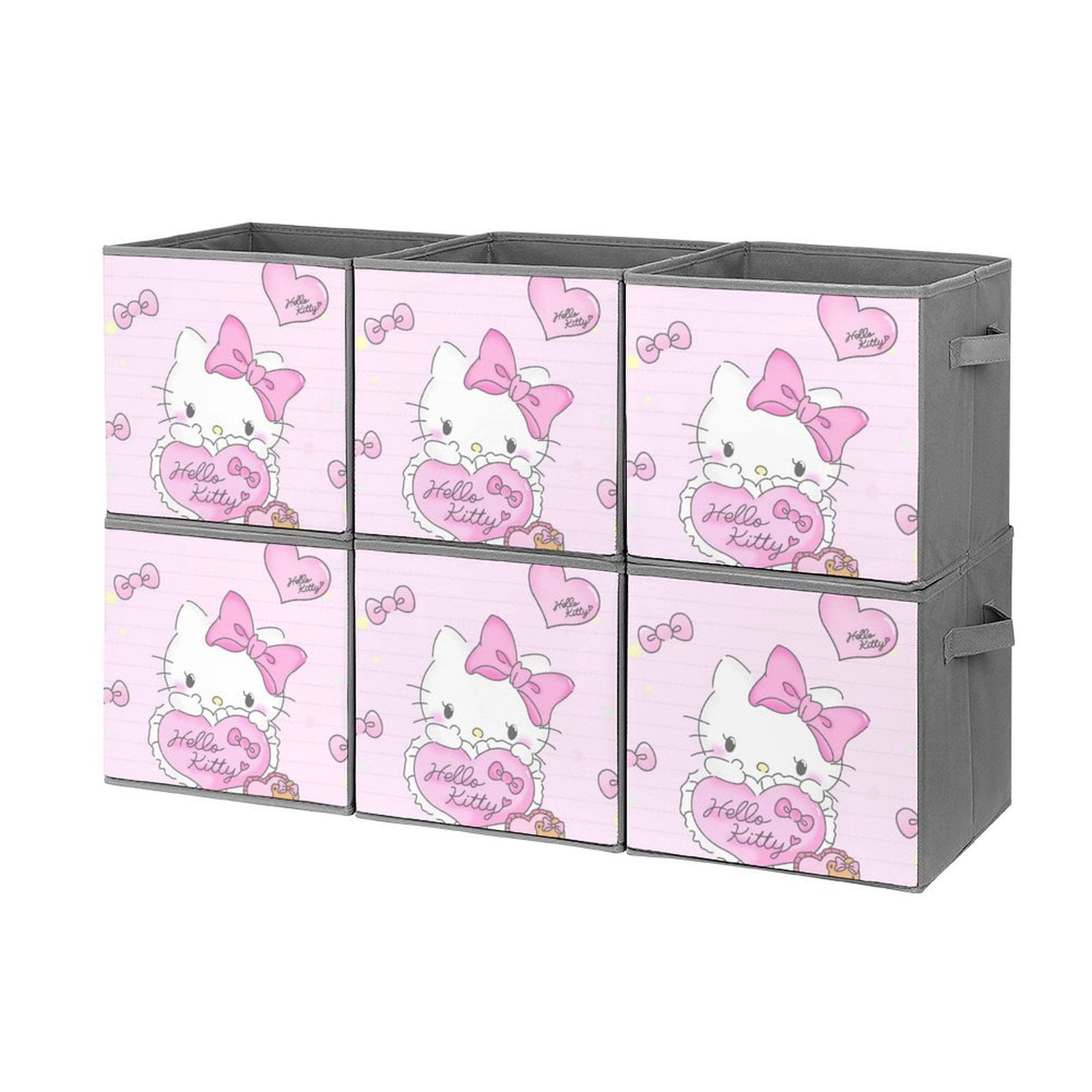 Hello Kitty Children's folding storage box 6PCS - Walmart.com