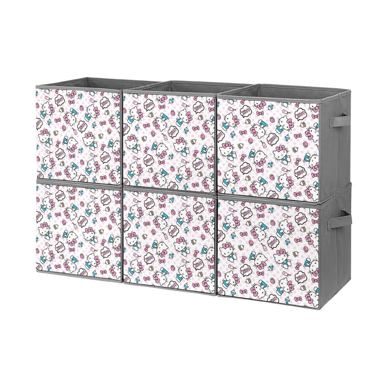 Hello Kitty Children's folding storage box 6PCS - Walmart.com